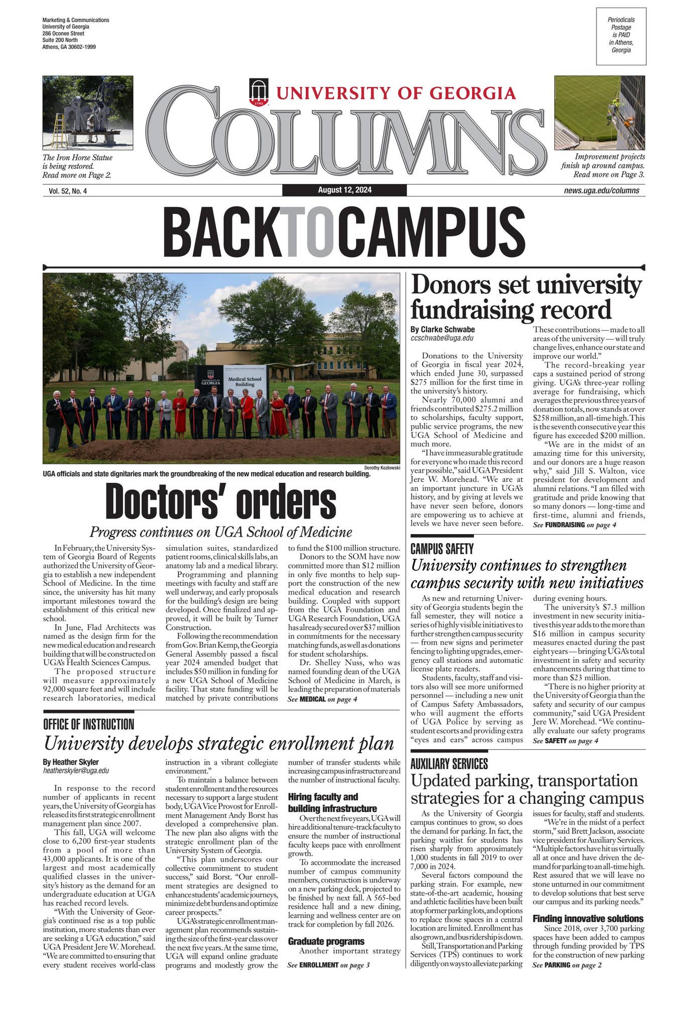 UGA Columns Aug. 12, 2024 - Back to Campus by UGA Columns - Issuu