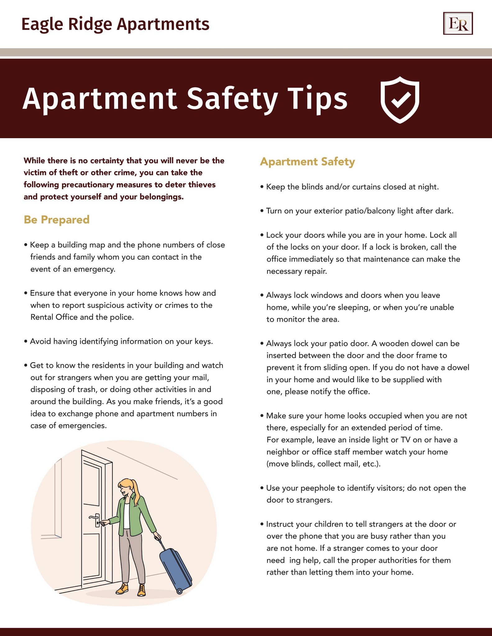 Apartment Safety Tips by Eagle Ridge Apartments - Issuu