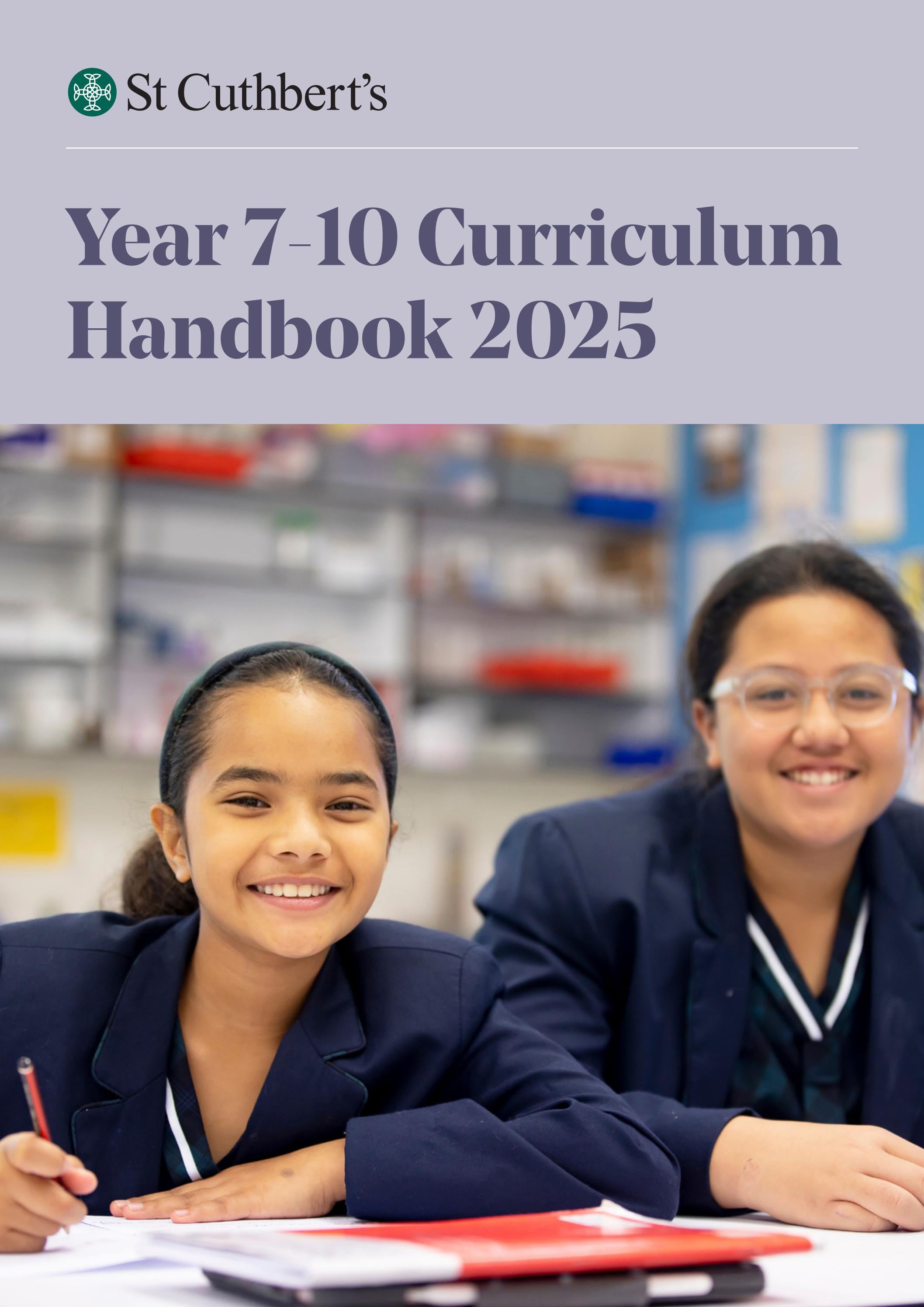 2025 Curriculum Handbook Years 7-10 by St Cuthbert's College - Issuu