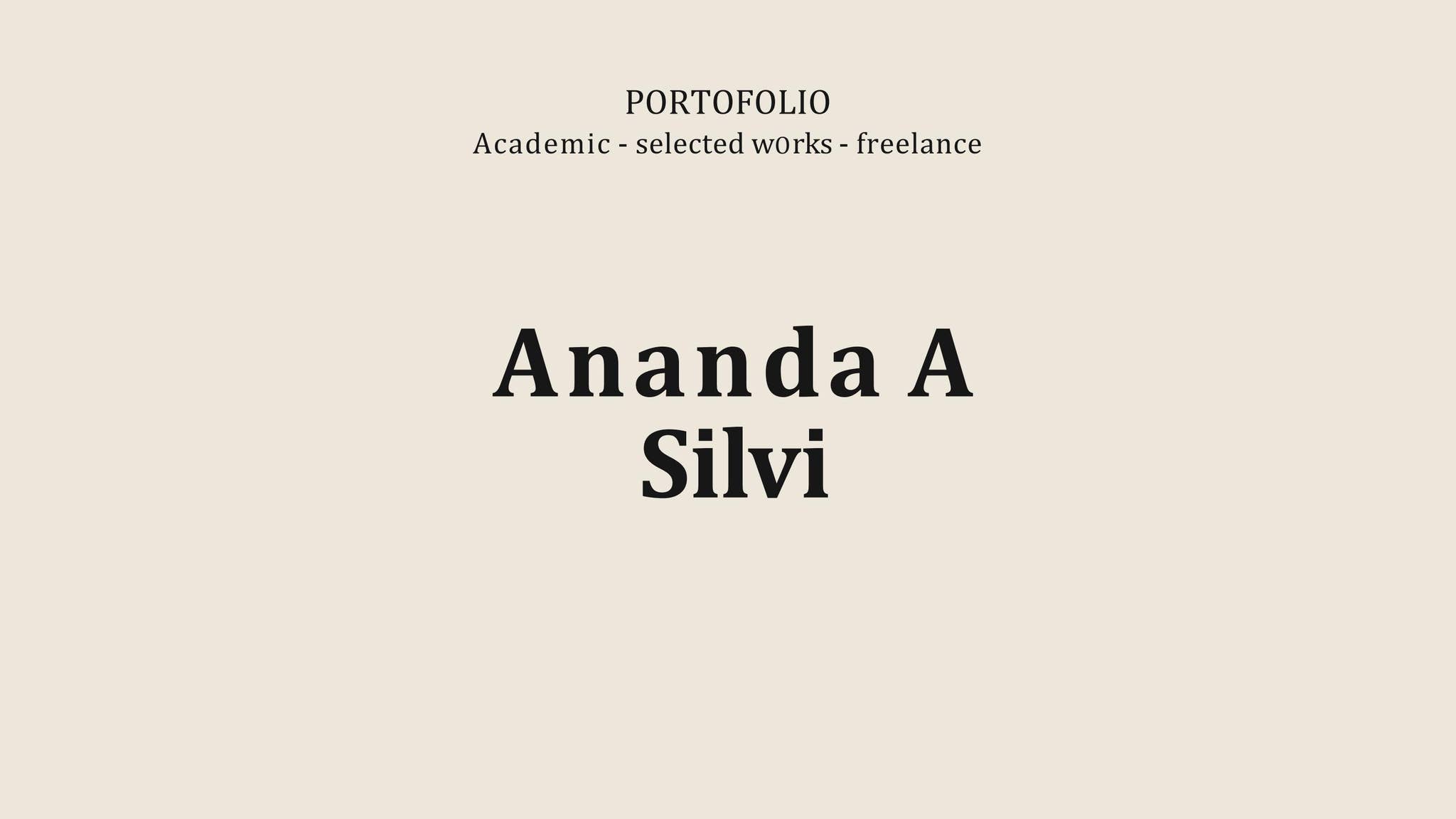 PORTOFOLIO ANANDA A SILVI by Ananda Azizah Silvi - Issuu