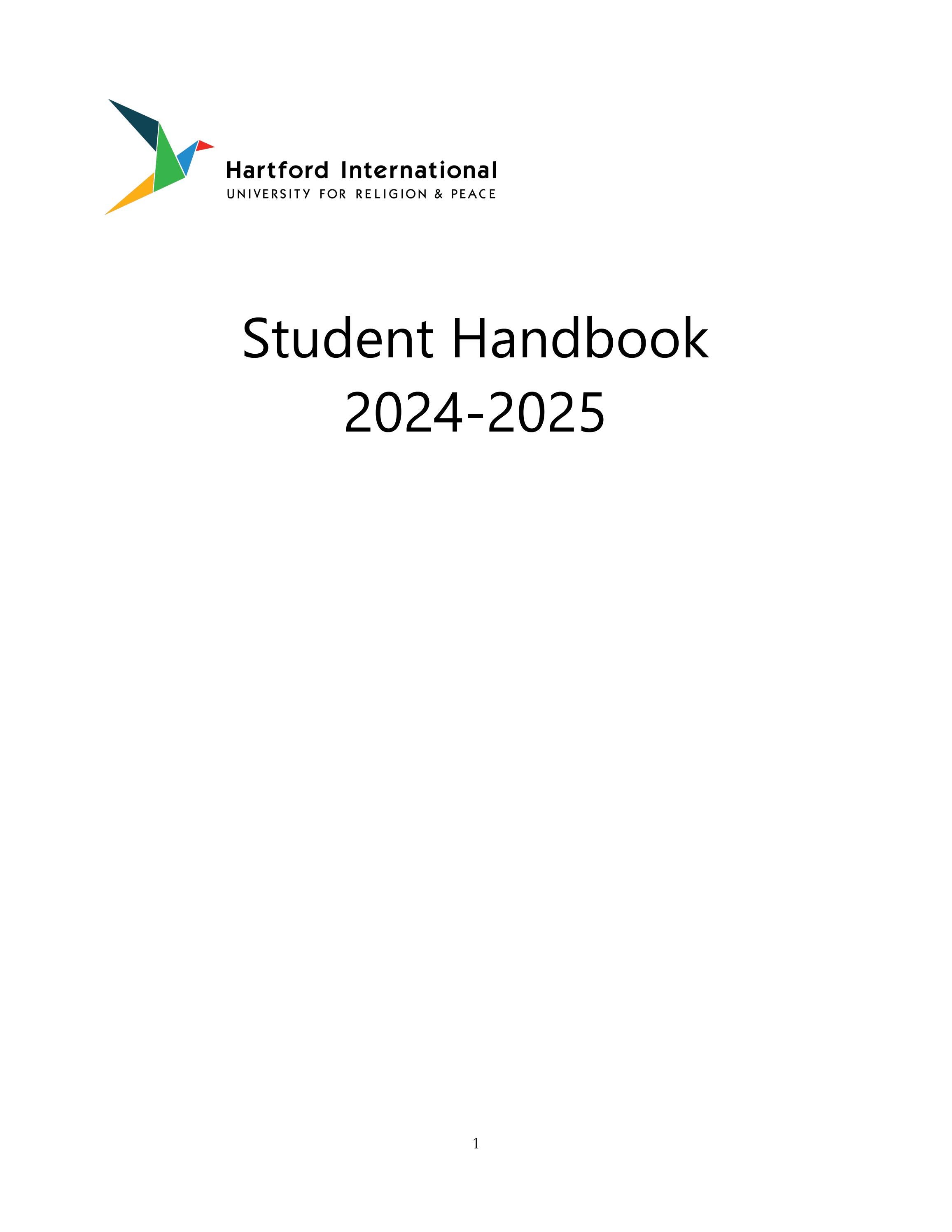 Student Handbook 2024-2025 by Hartford International University for ...