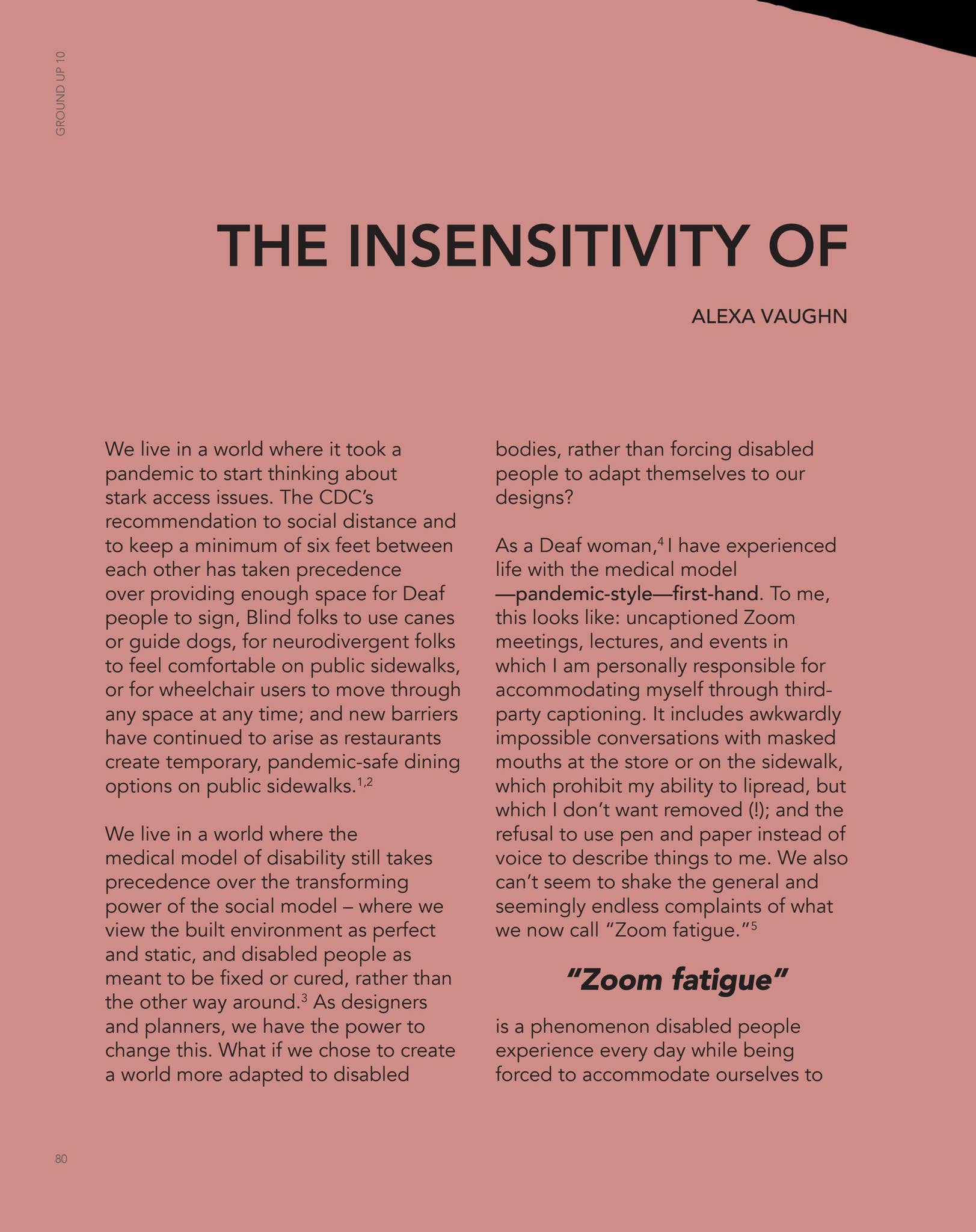 The Insensitivity of Sensitivity Studies by Alexa Vaughn - Issuu