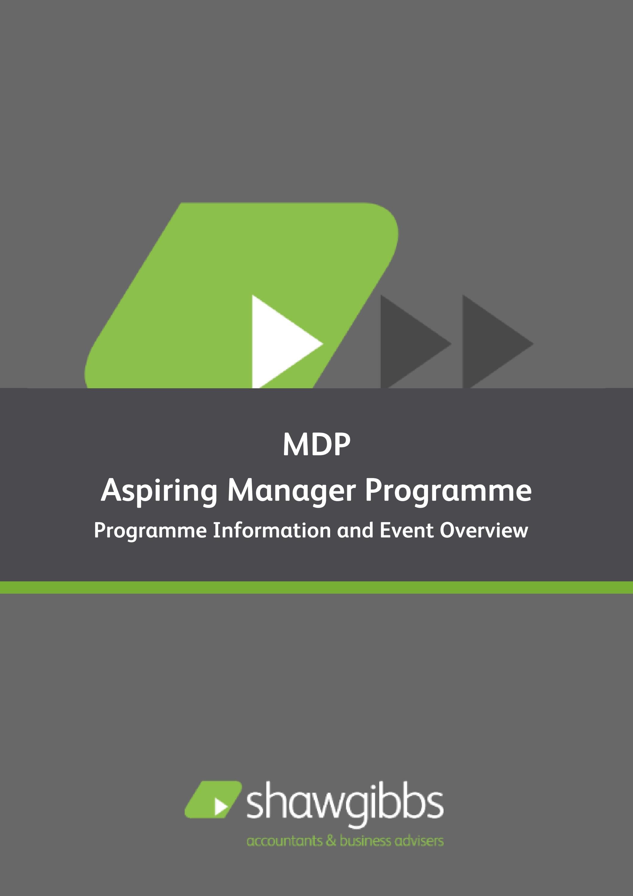 Aspiring Manager MDP Brochure by sgtraining - Issuu
