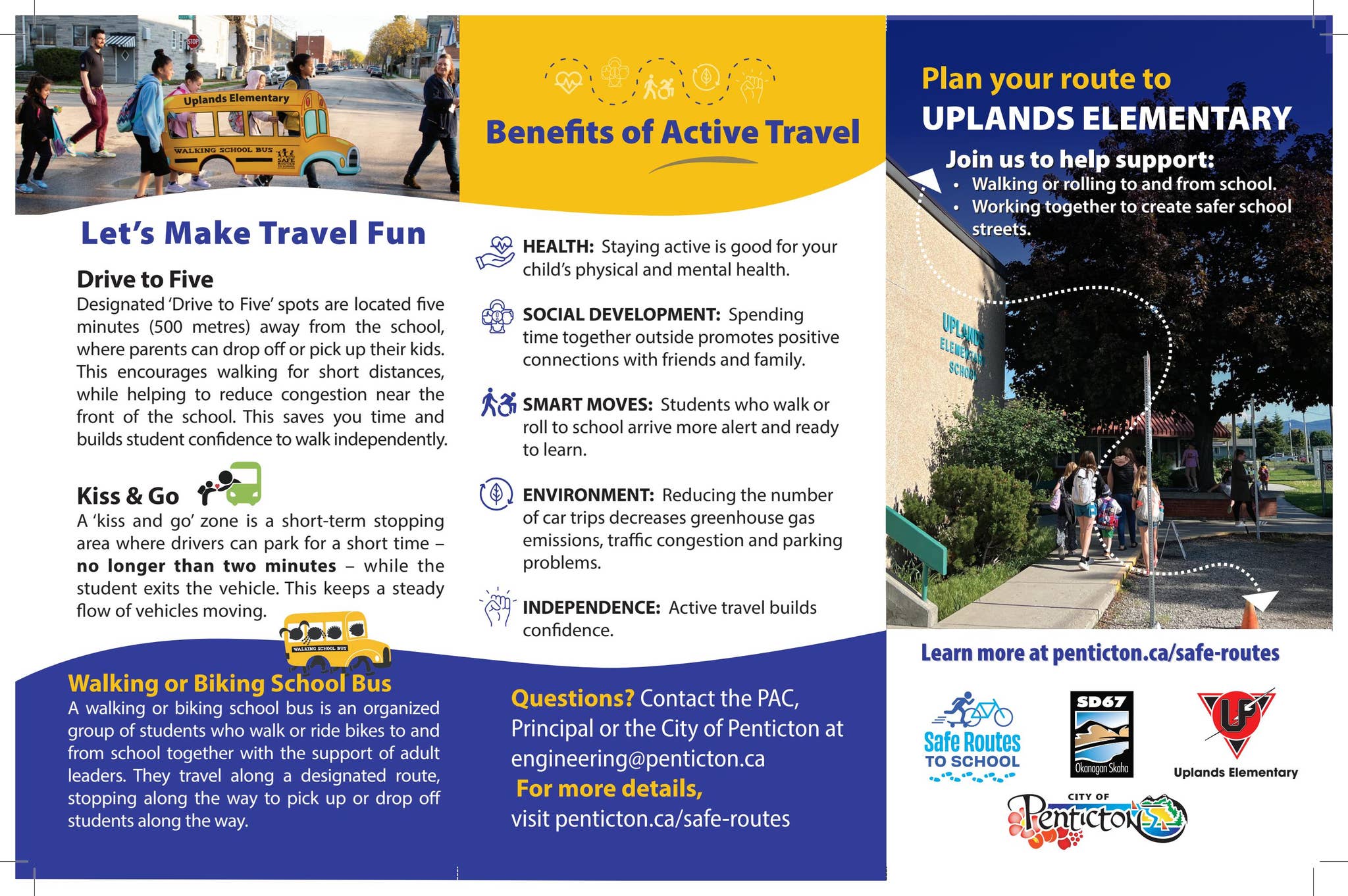 Plan Your Route to Uplands Elementary by cityofpenticton - Issuu