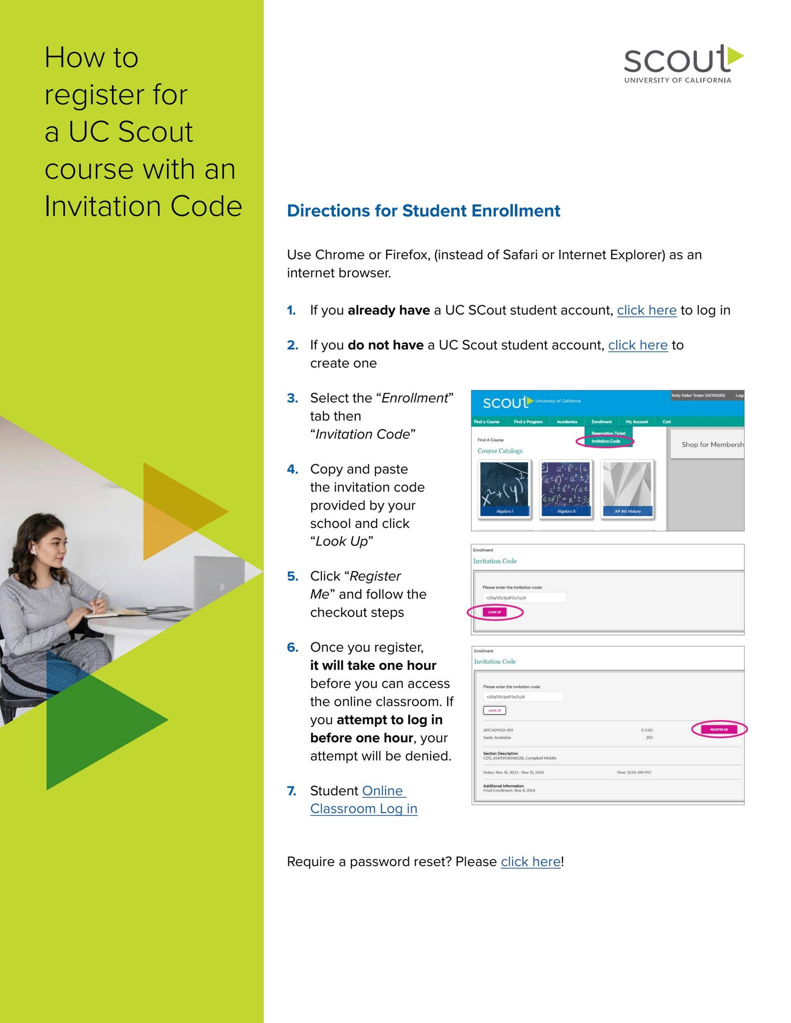 How to register for a UC Scout course with an invitation code by UC ...