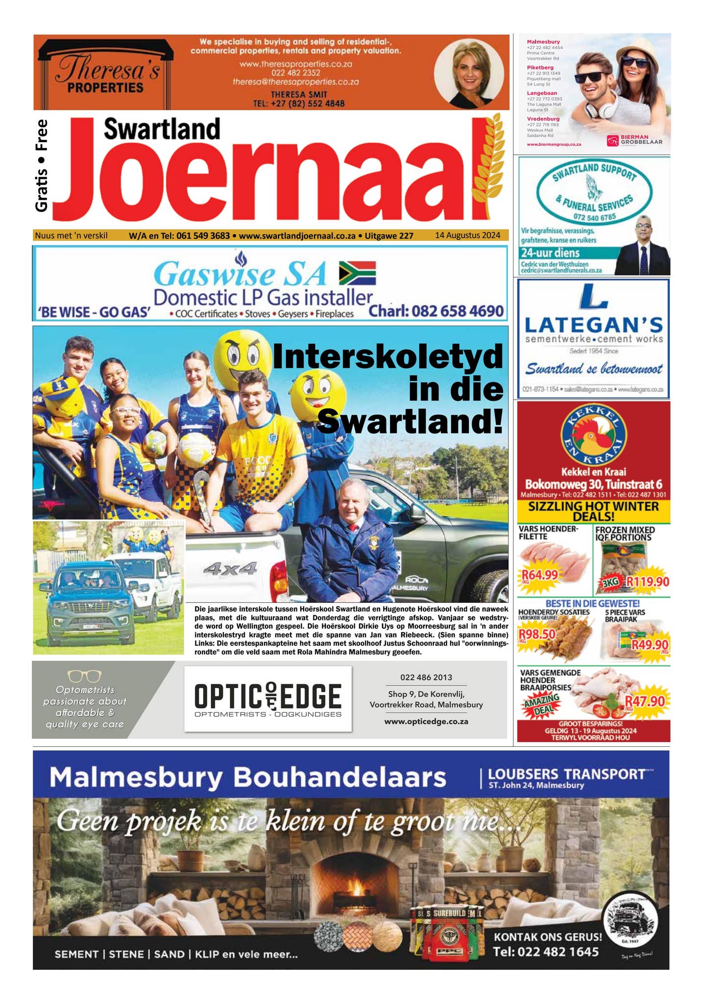 Swartland Joernaal 14 Augustus 2024 by Swartland Joernaal - Issuu