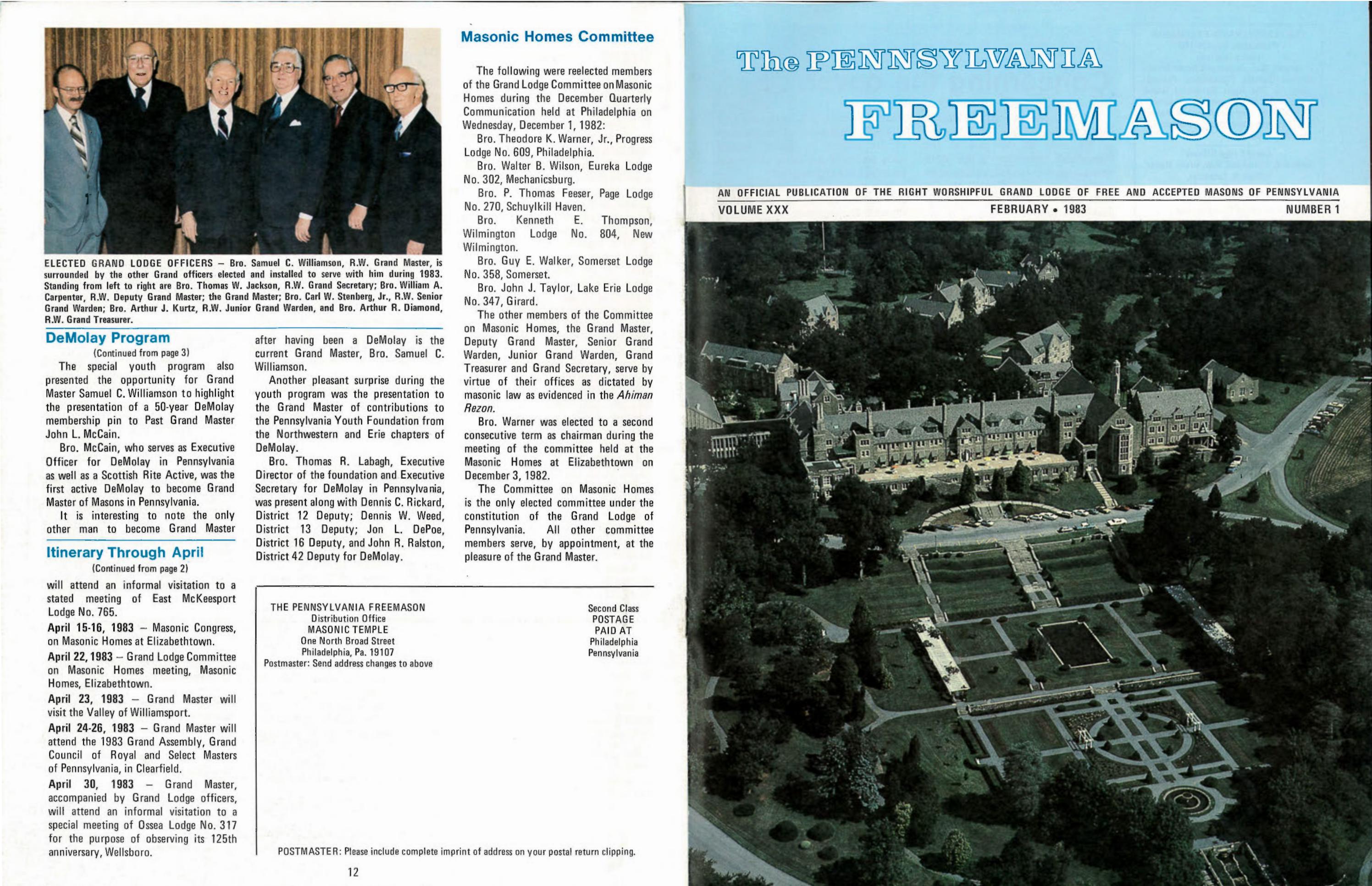 The Pennsylvania Freemason - Winter 1983 by Masonic Villages - Issuu