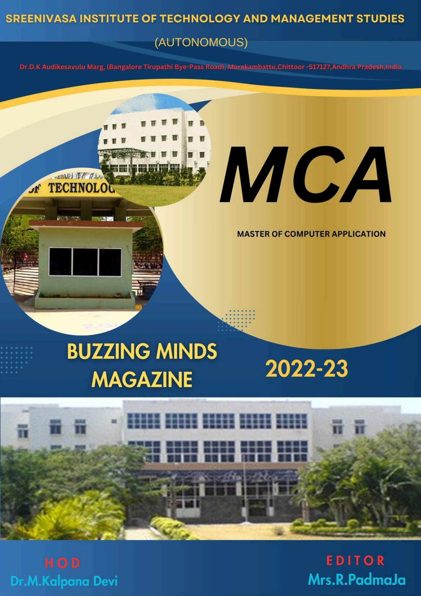 "Buzzing Minds 2022-23", MCA Department Magazine by Padmaja R - Issuu