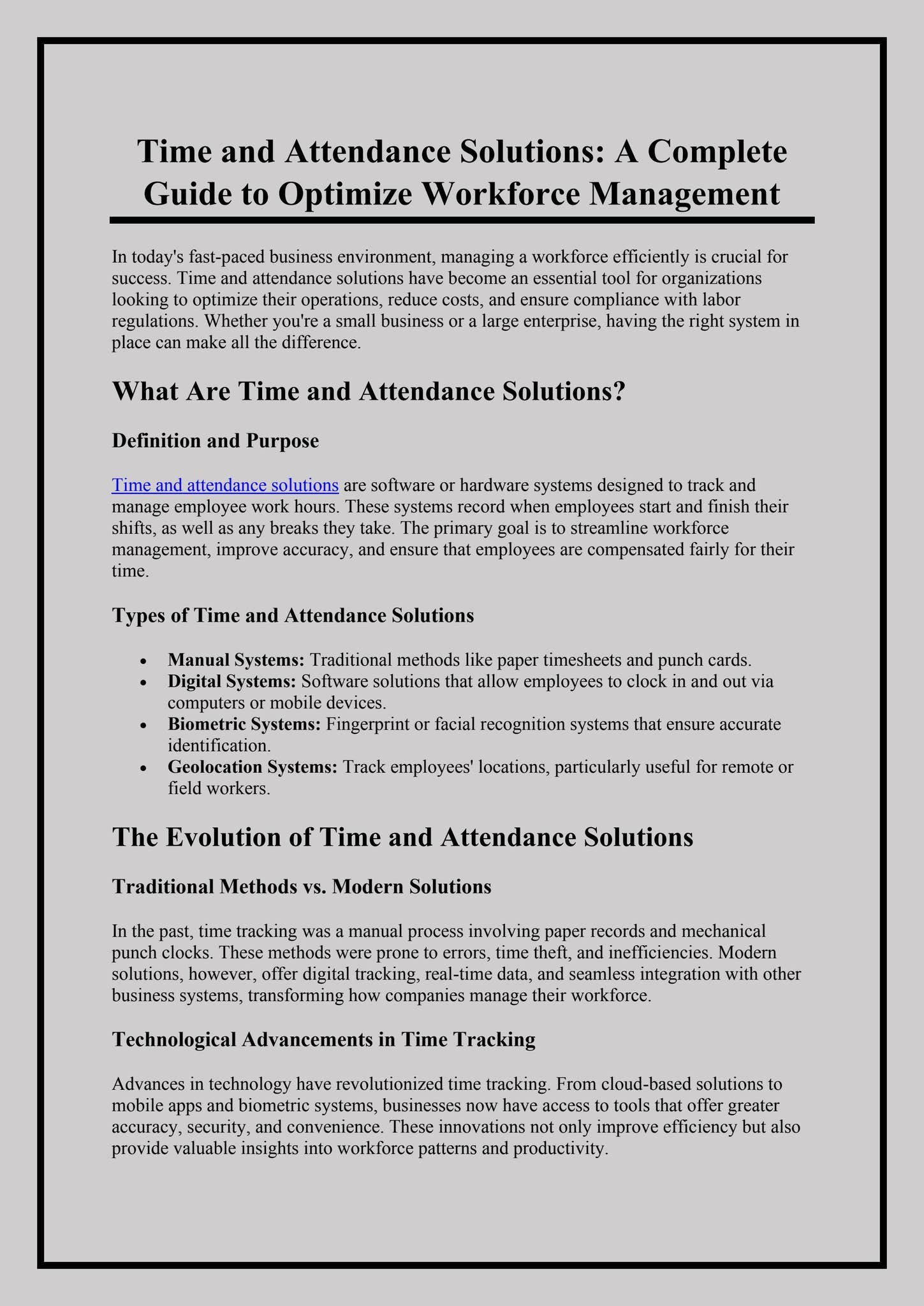 Time and Attendance Solutions: A Complete Guide to Optimize Workforce ...