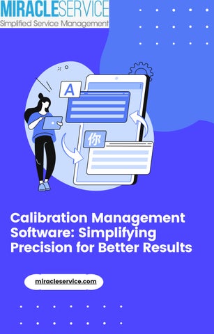 Calibration Management Software by Miracle Service - Issuu