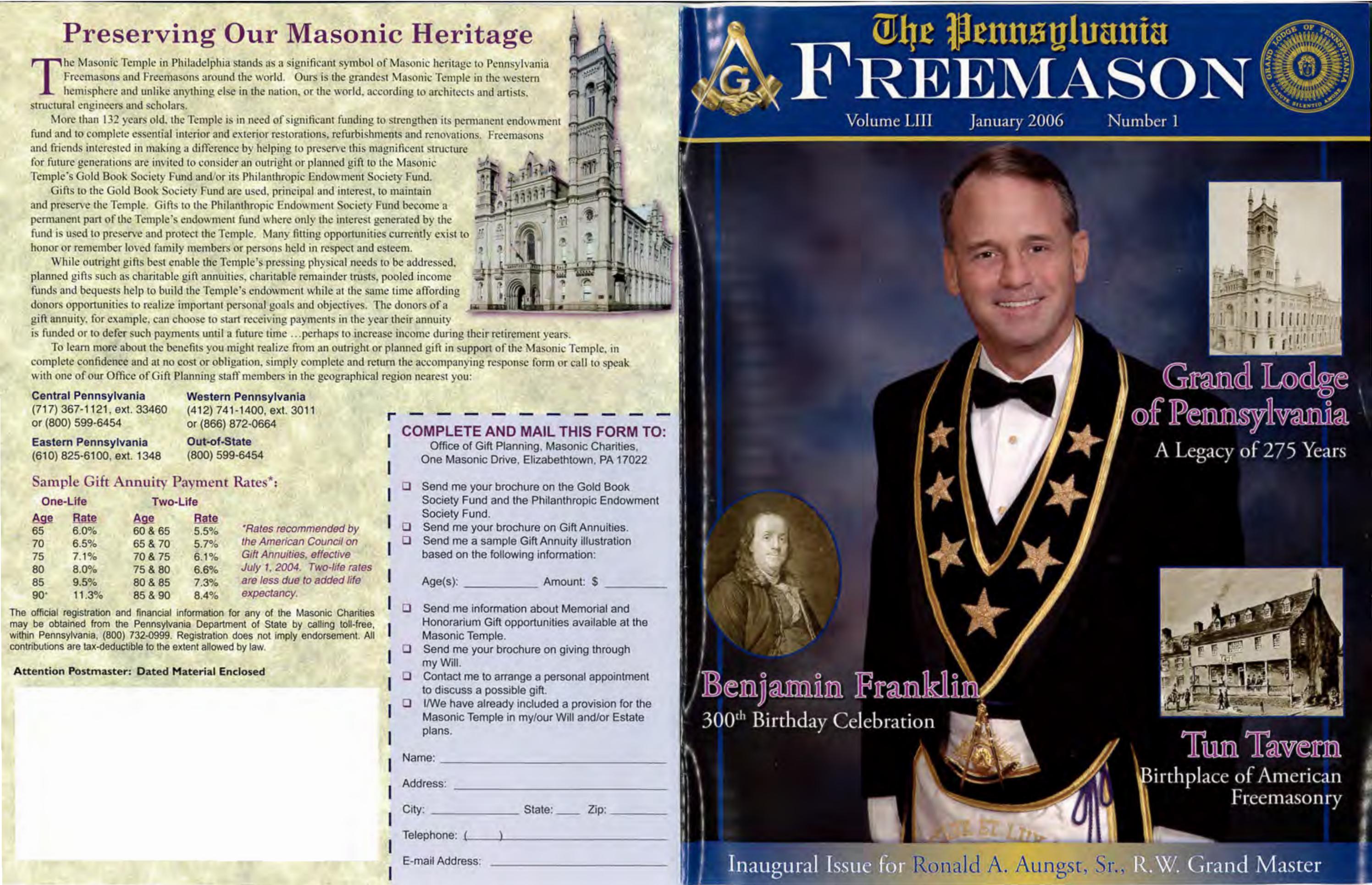 The Pennsylvania Freemason - Inaugural Issue 2006 by Masonic Villages ...