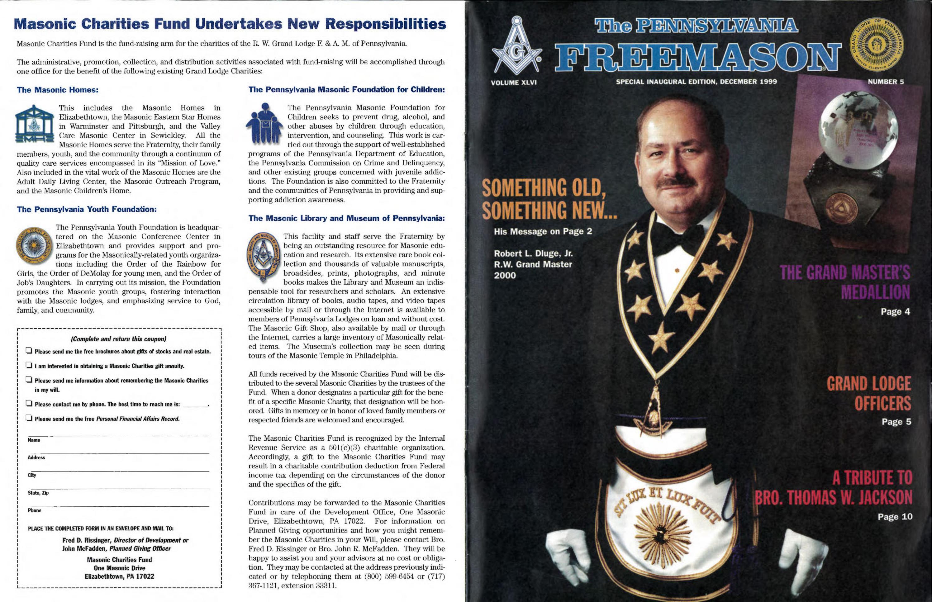 The Pennsylvania Freemason - Inaugural Issue 2000 by Masonic Villages ...