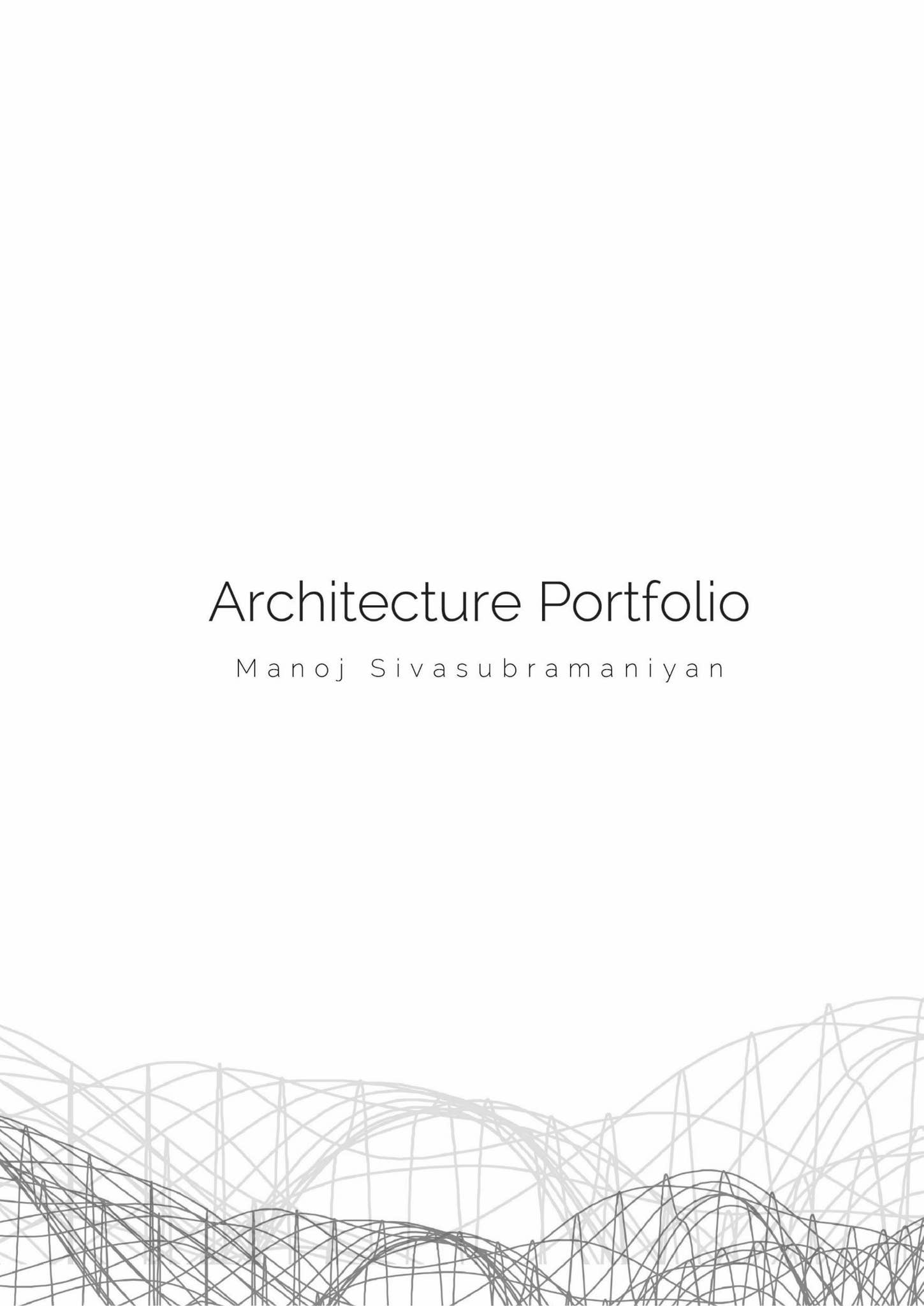Architecture Portfolio _ Manoj S by manoj DE - Issuu