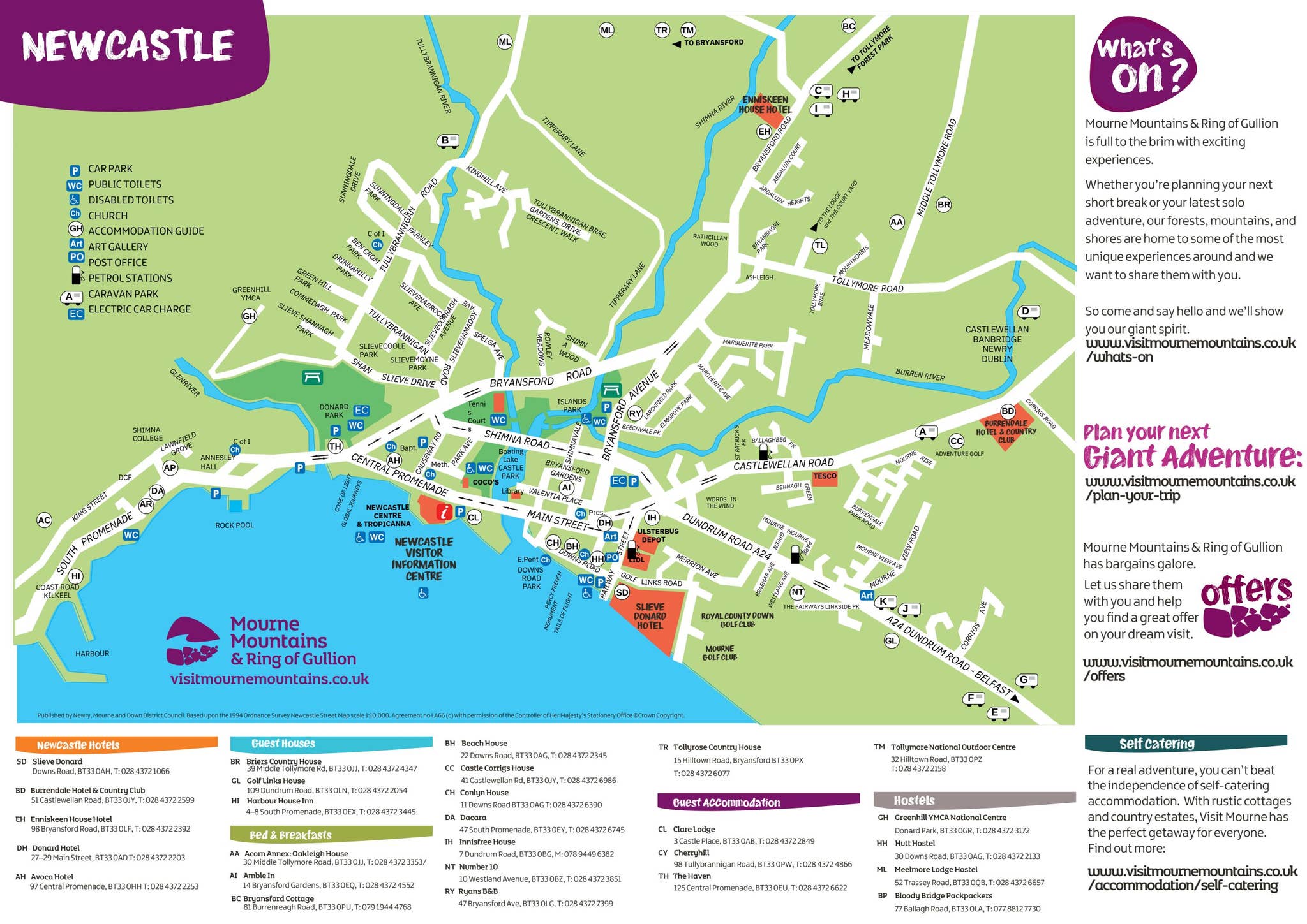 Newcastle Town Map by Mourne Gullion Strangford - Issuu