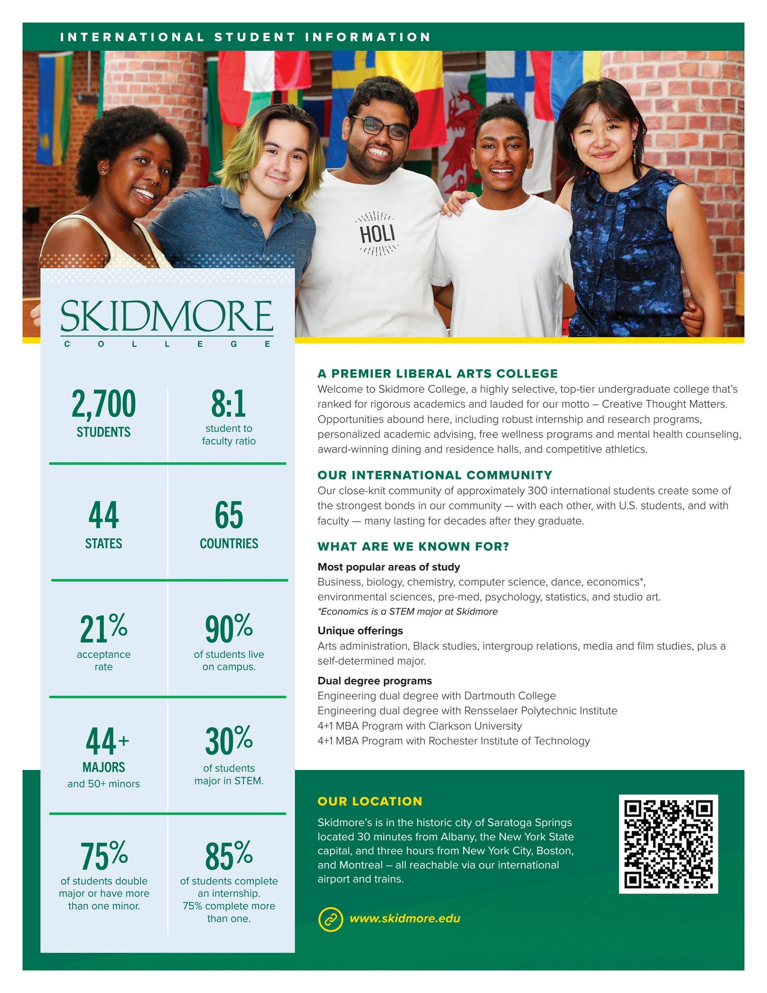 Skidmore College International Student Info Sheet by Skidmore College ...