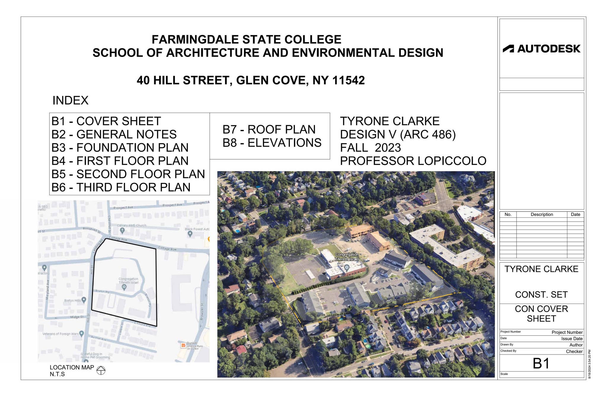 Design V - Construction Plan Set by Tyrone Clarke, BA in Architectural ...