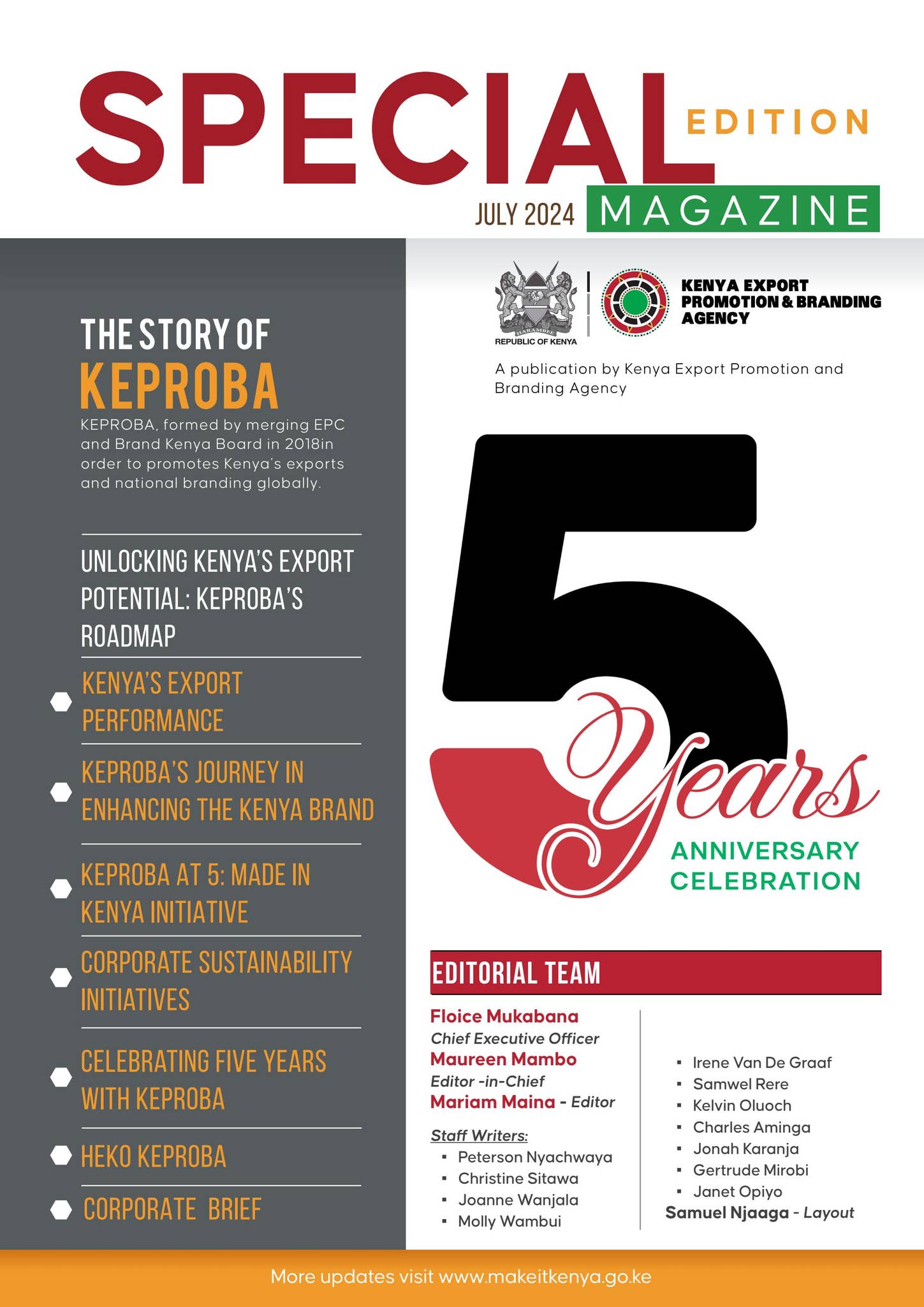 KEPROBA SPECIAL EDITION NEWSLETTER by MakeItKenya - Issuu