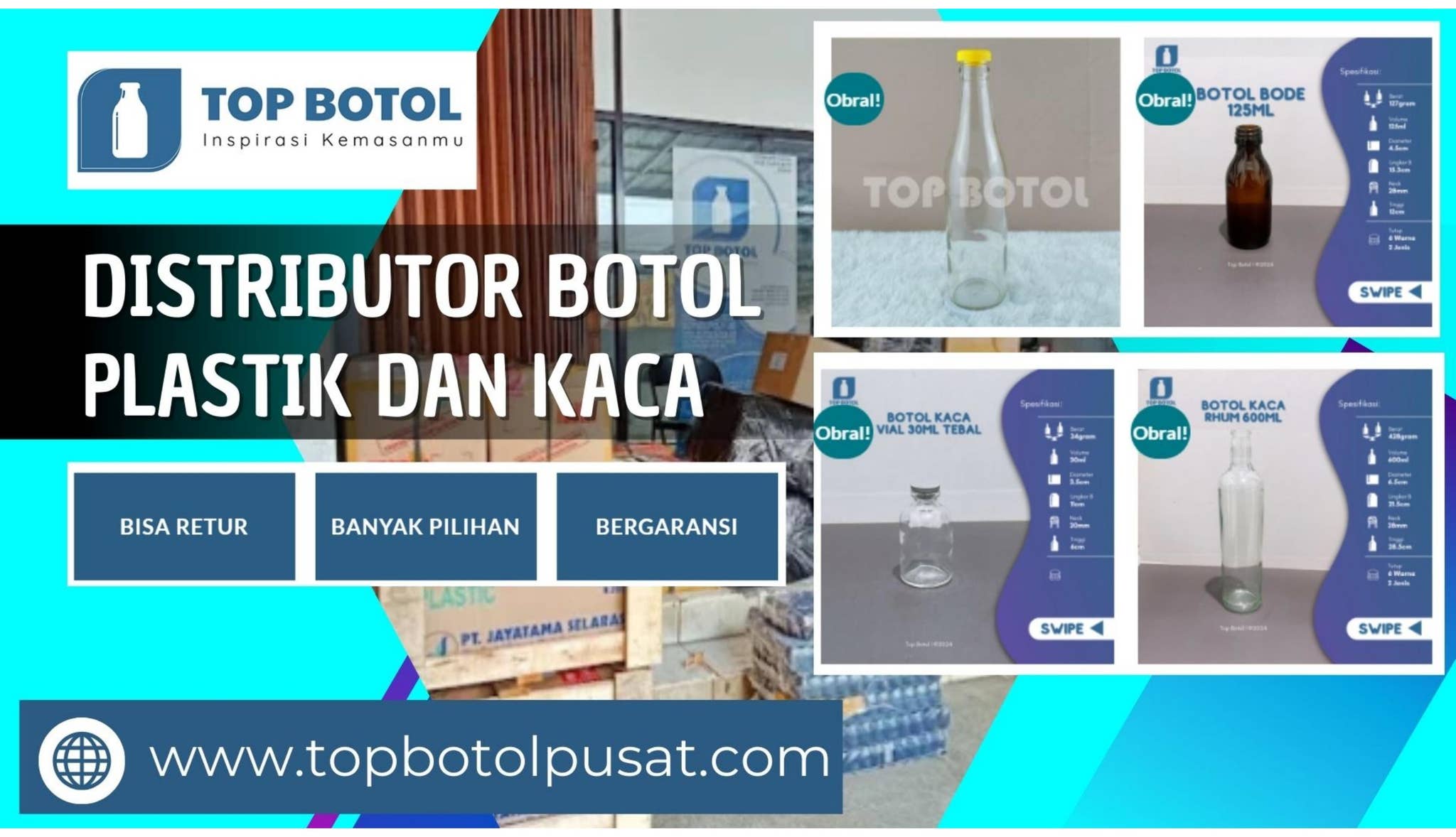 TLP/WA 081905903644 Supplier Botol Kaca & Plastik Terbaik by JASA ...
