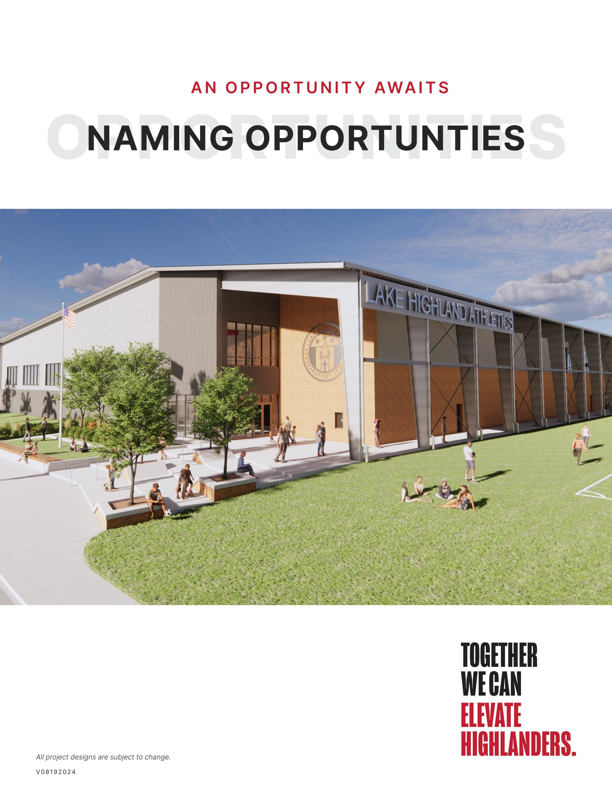 Elevate Highlanders Naming Opportunities by The Anon Group - Issuu