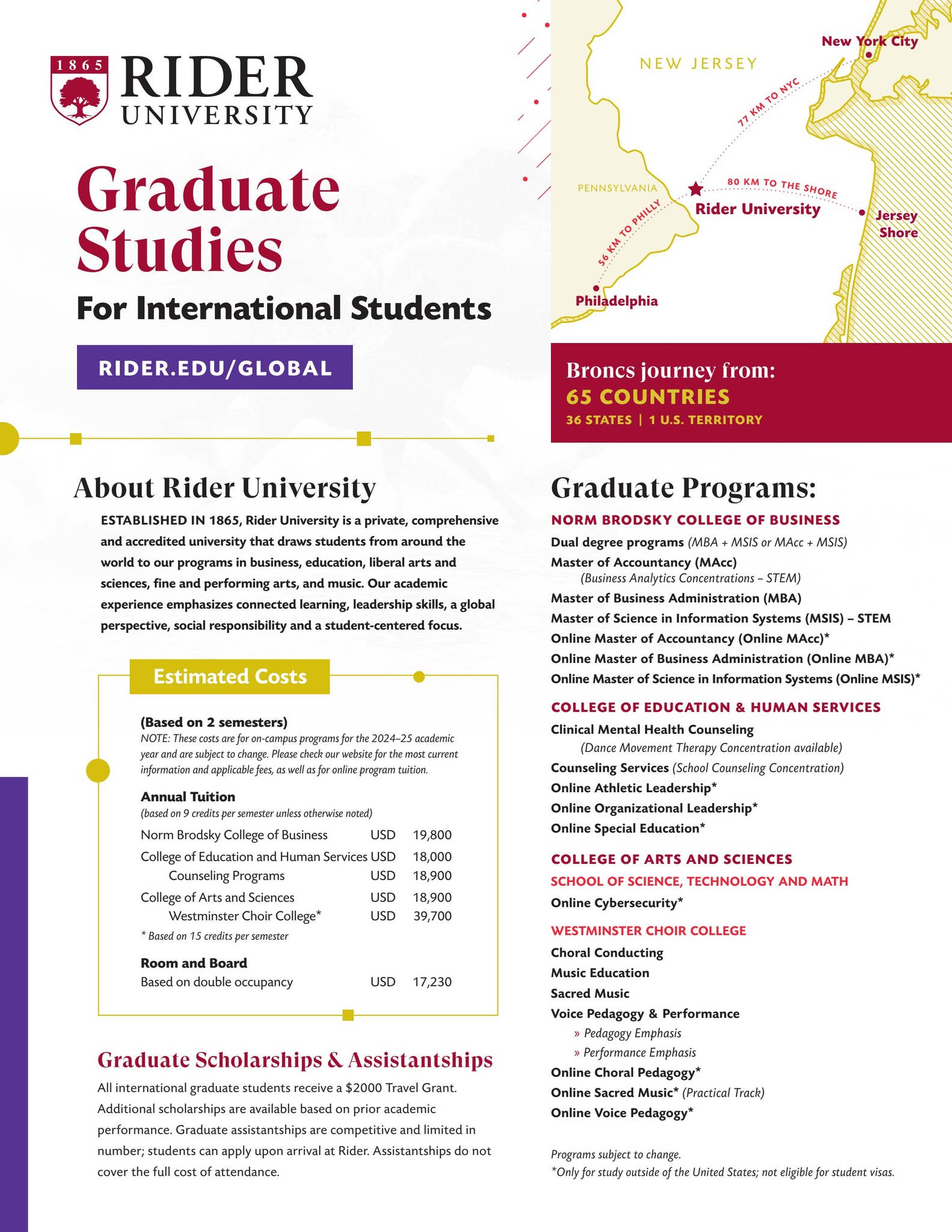 24-25 International Grad Fact Sheet by Rider University - Issuu