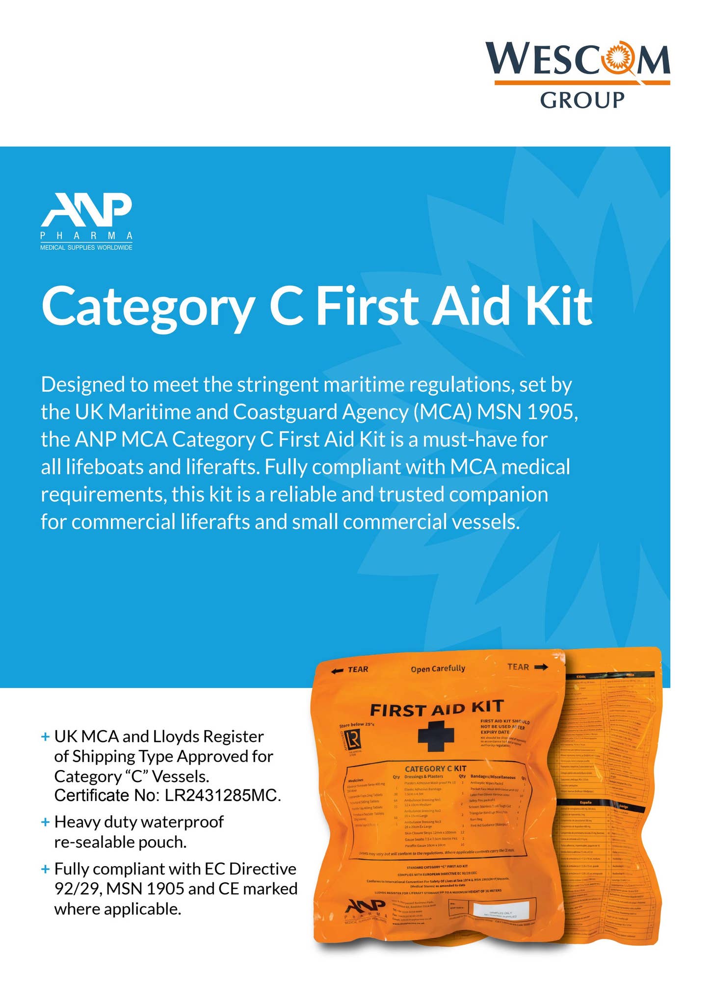 Category C First Aid Kit by Wescom Group - Issuu