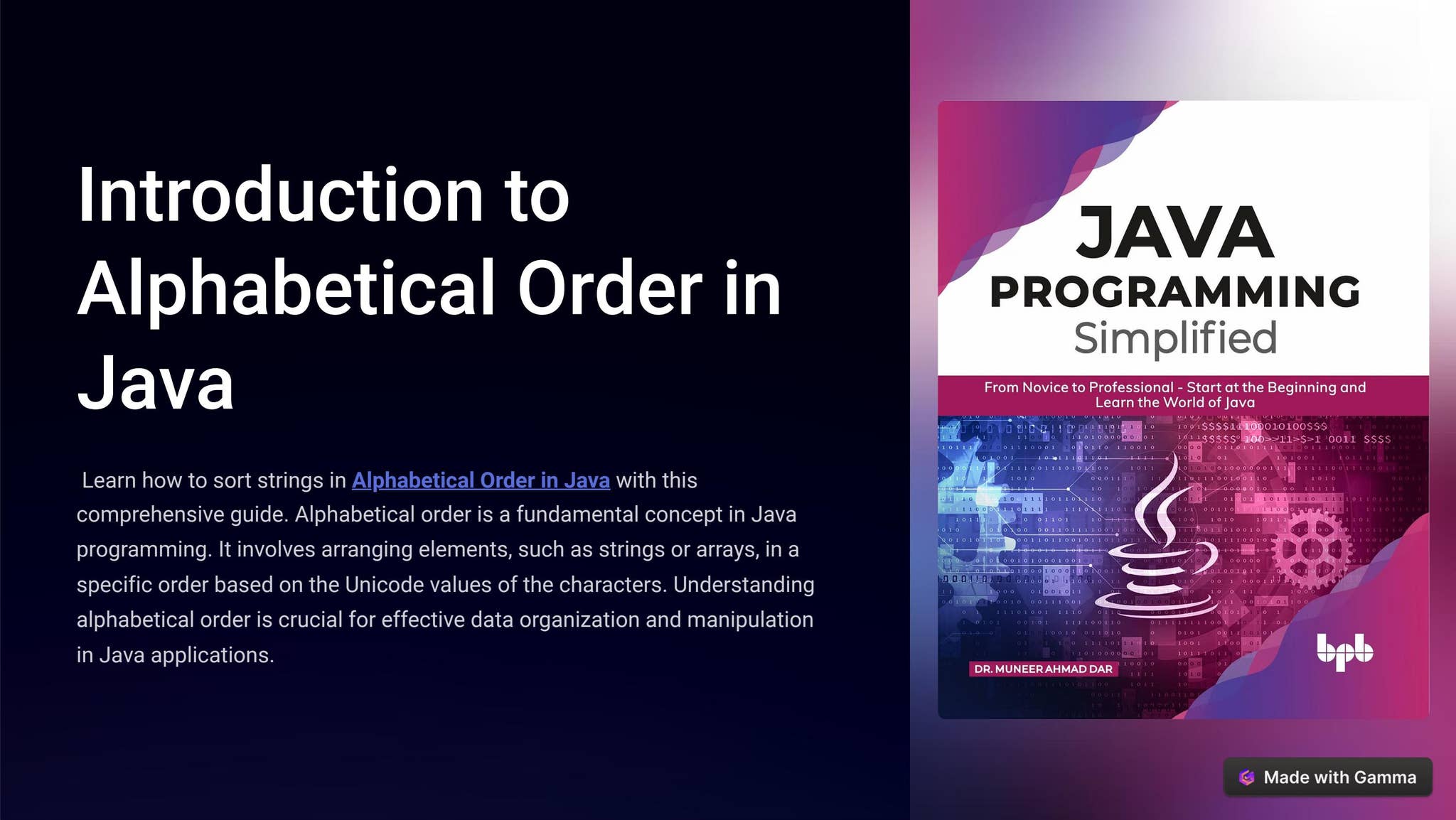 Alphabetical Order in Java: How to Sort Arrays and Lists by Rahul - Issuu