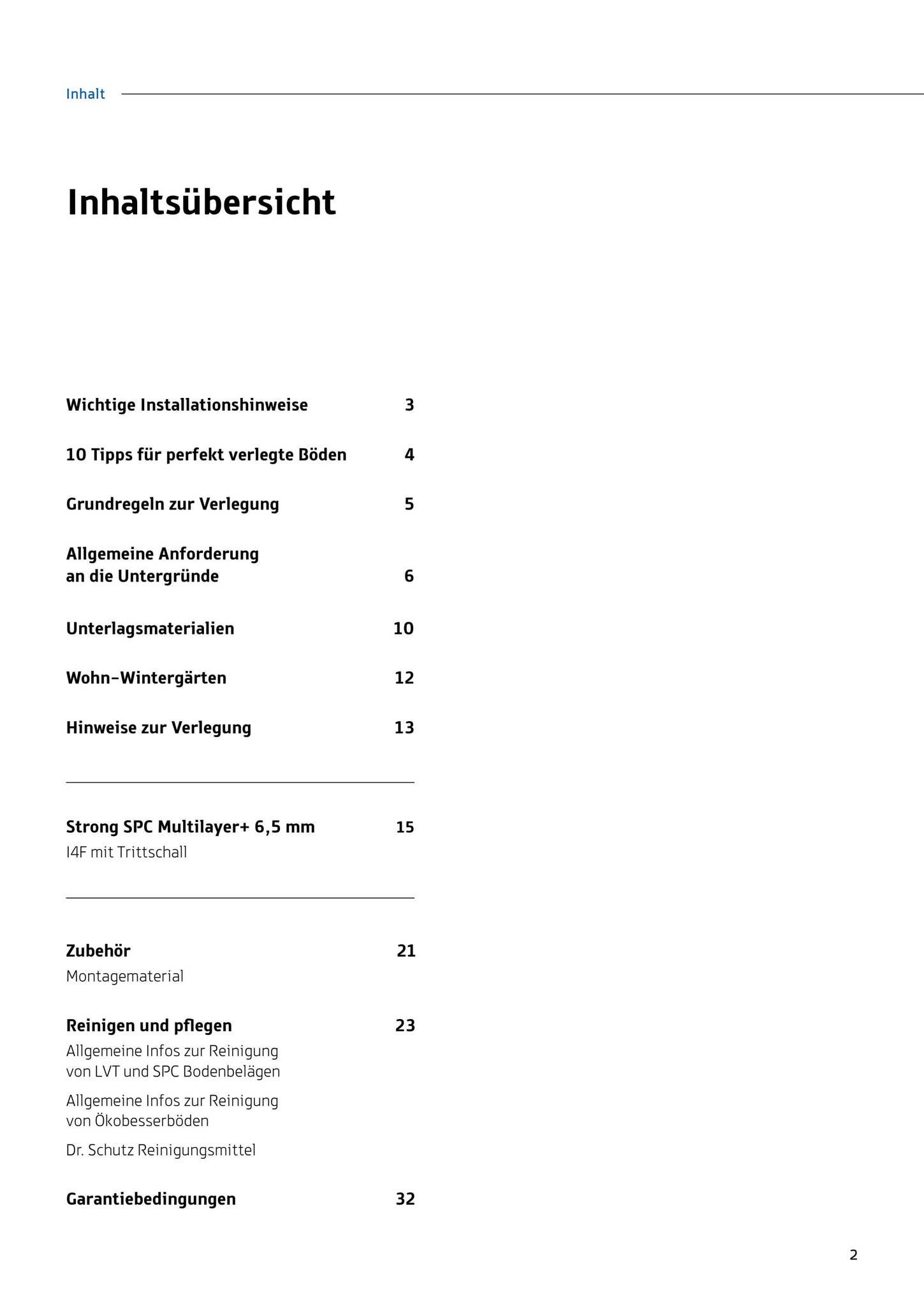 Verlegeanleitung Strong SPC Multilayer Plus by HWZ International AG - Issuu