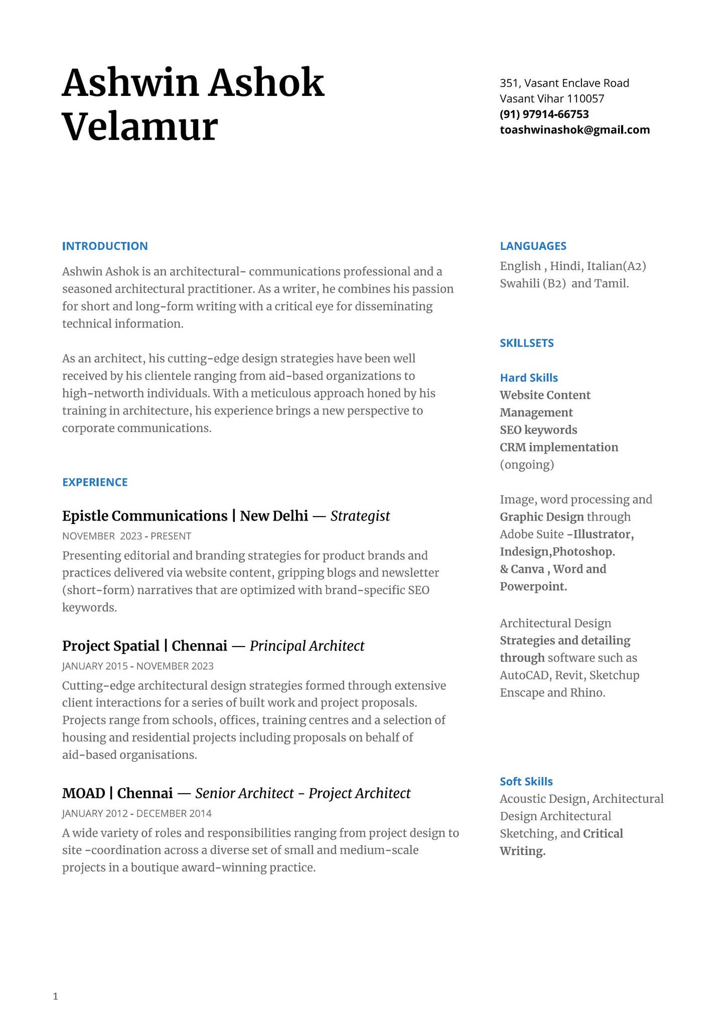CV_Ashwin V Ashok by Ashwin Ashok - Issuu