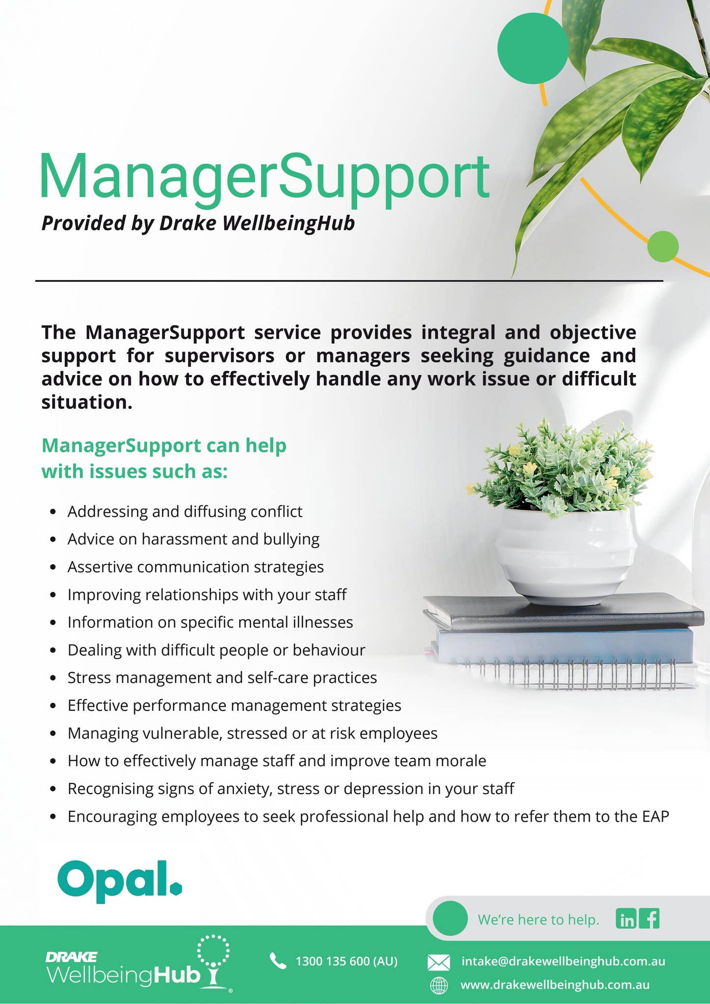 Opal ManagerSupport services by DrakeANZ - Issuu