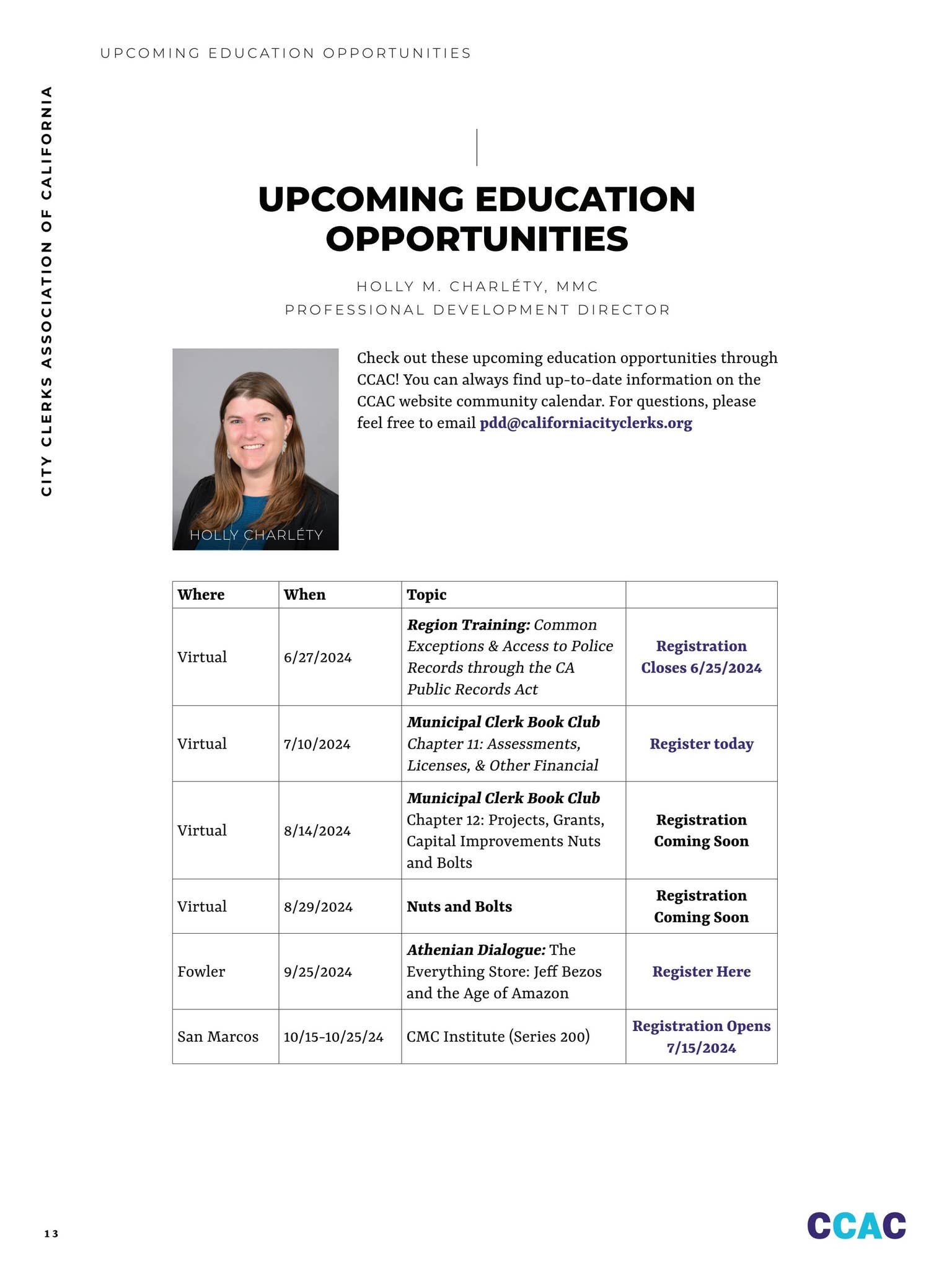 CCAC | Official Word | June 2024 by CCACalifornia - Issuu
