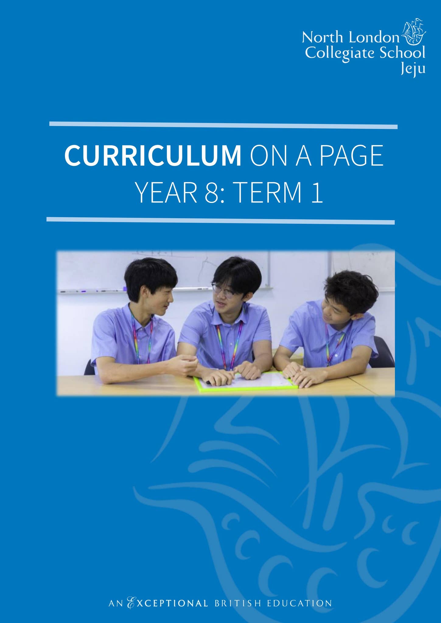 Curriculum on a Page (English) Y8T1 2425 by North London Collegiate ...