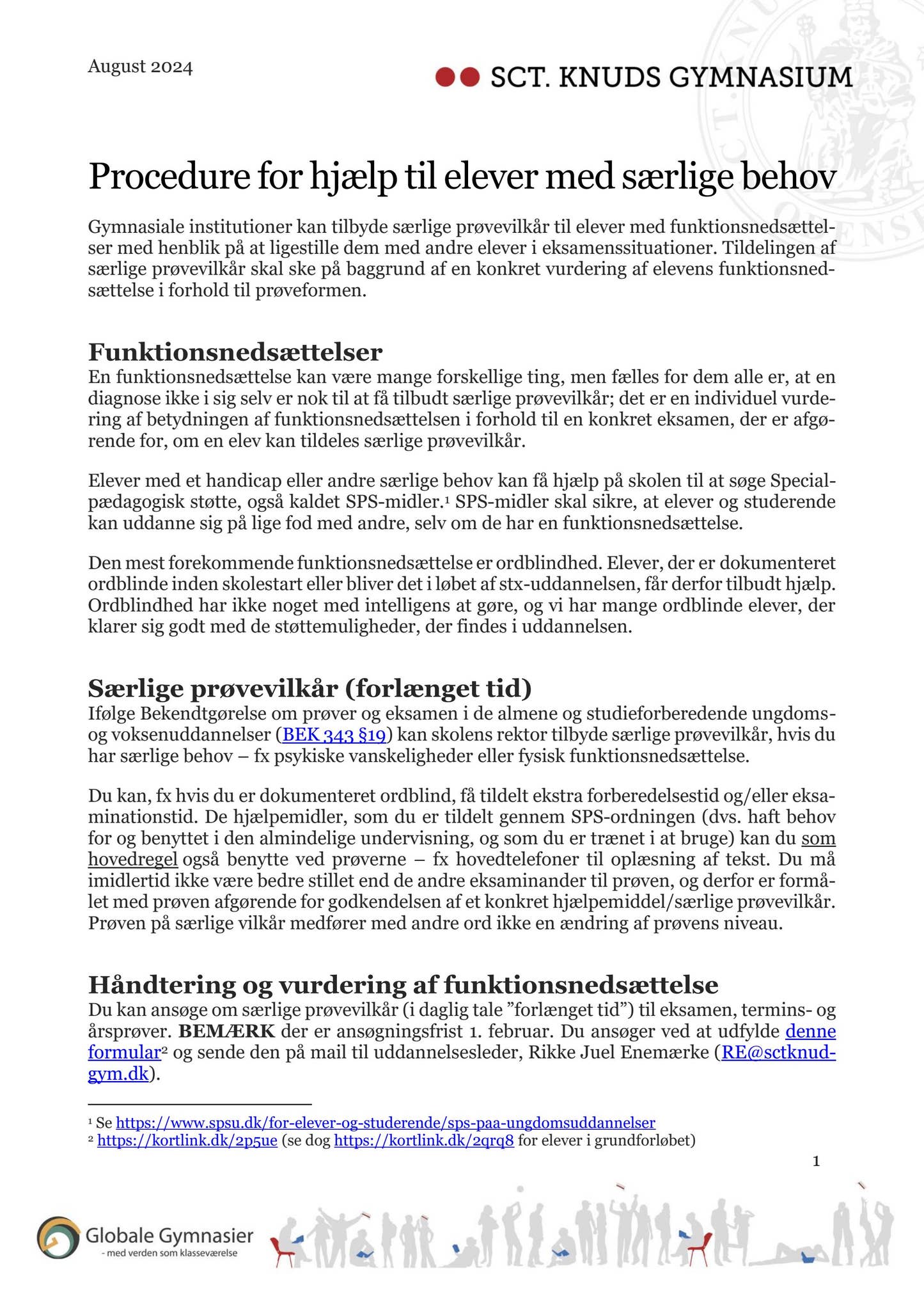 Procedure for hjælp til elever med særlige behov by Sct. Knuds ...