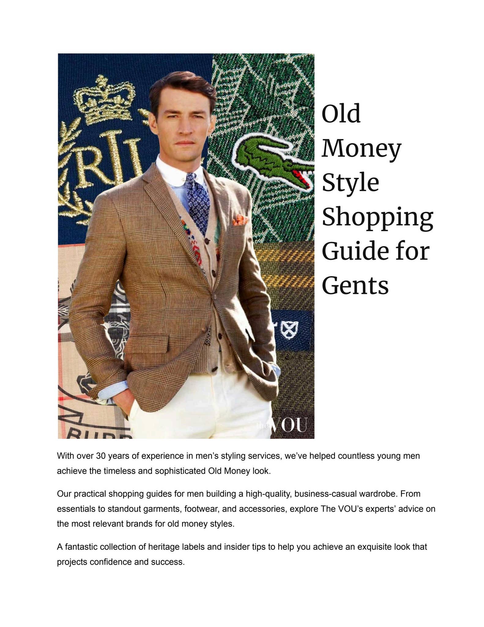 Old Money Style Shopping Guides by TheVOUofficial - Issuu