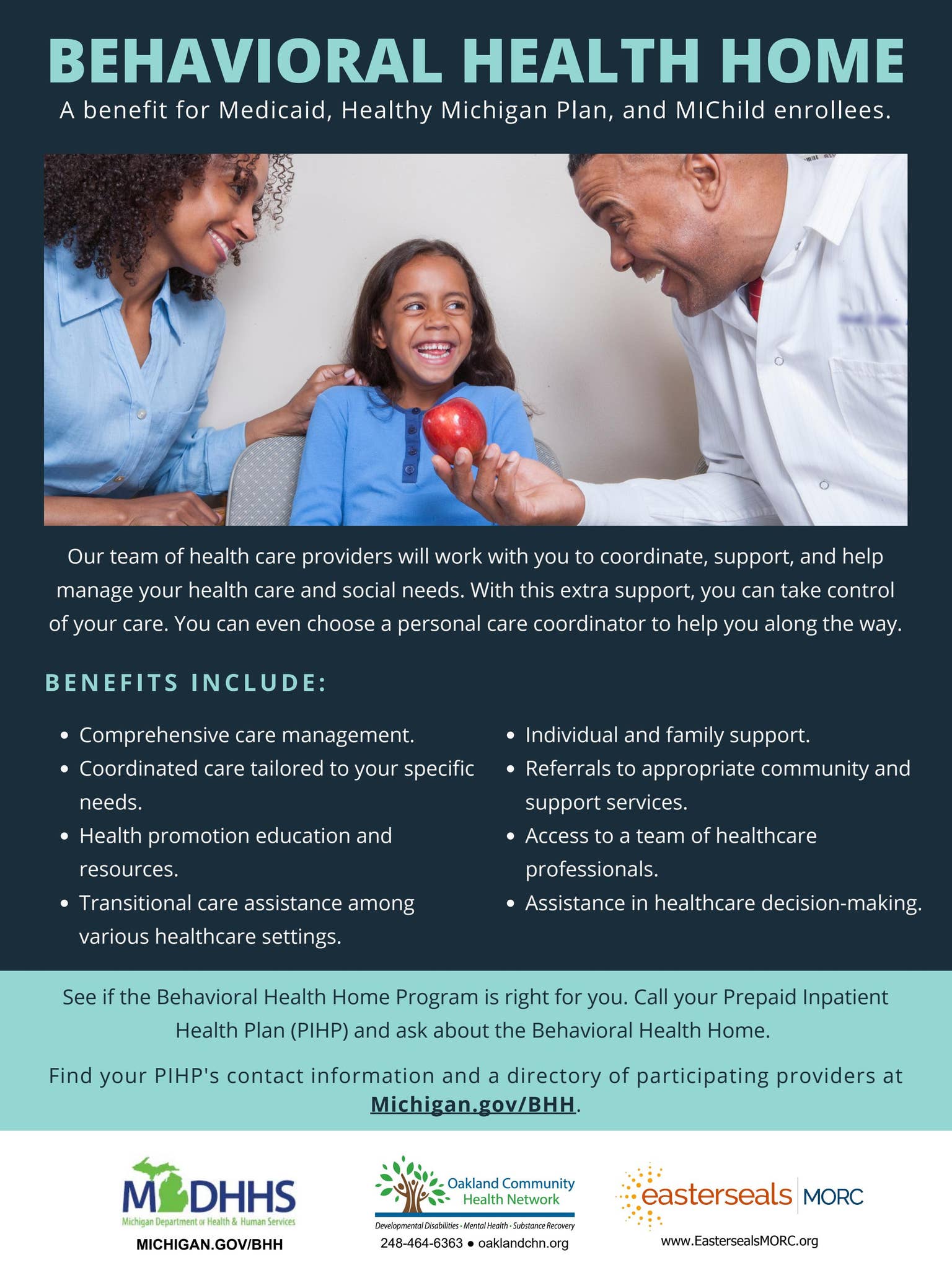 Behavioral Health Home Poster - MDHHS by Easterseals MORC - Issuu