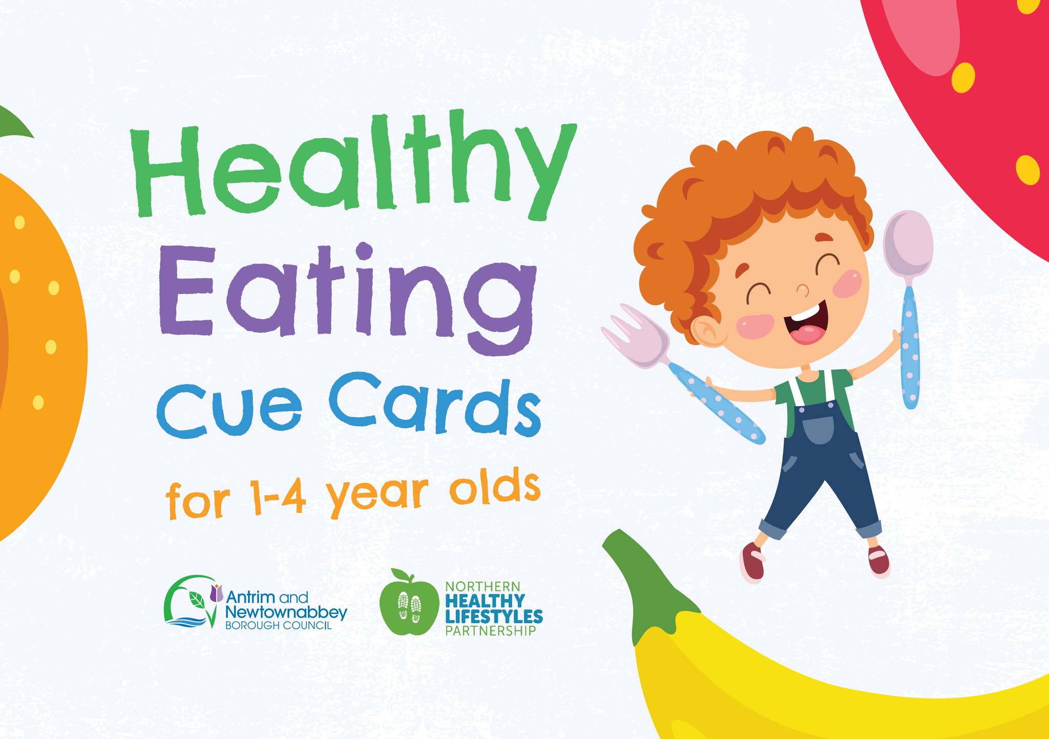 Healthy Eating Cue Cards for 1-4 year olds by Antrim and Newtownabbey ...