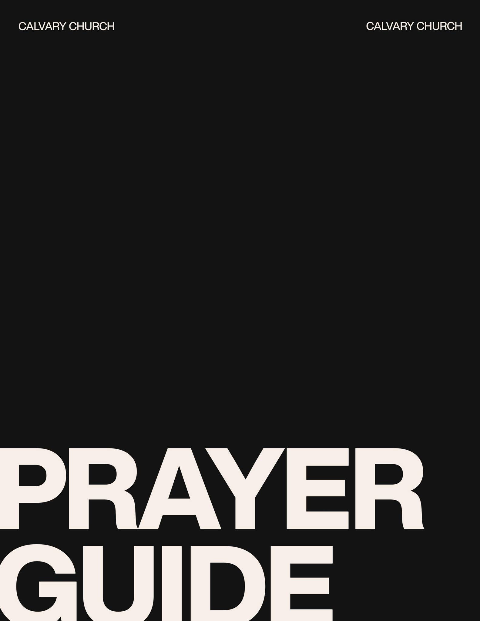 Calvary Church Prayer Guide by calvarychurchdelran - Issuu