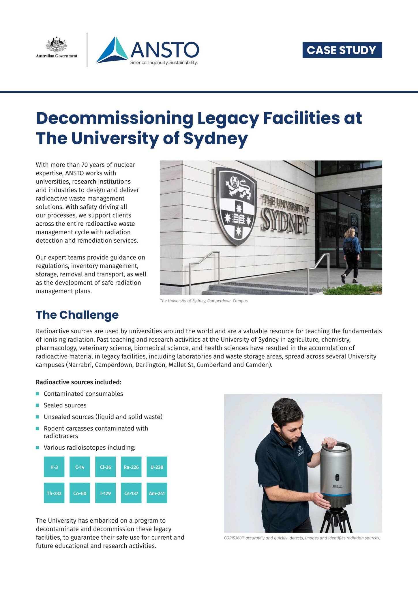 CORIS360 Case Study - USyd by ansto2 - Issuu