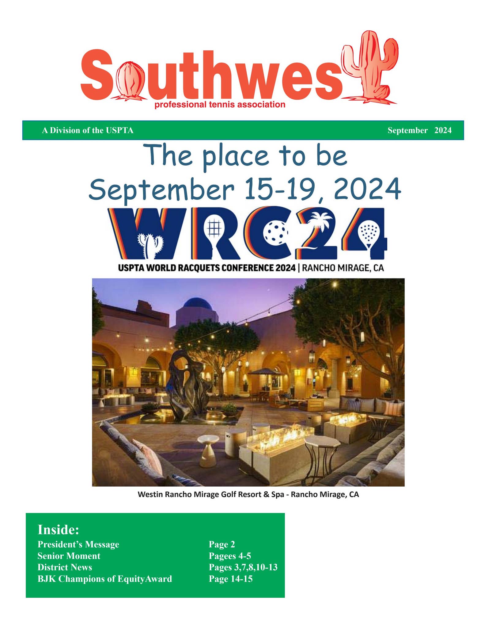 USPTA Southwest Magazine - September 2024 by RSPA - Issuu