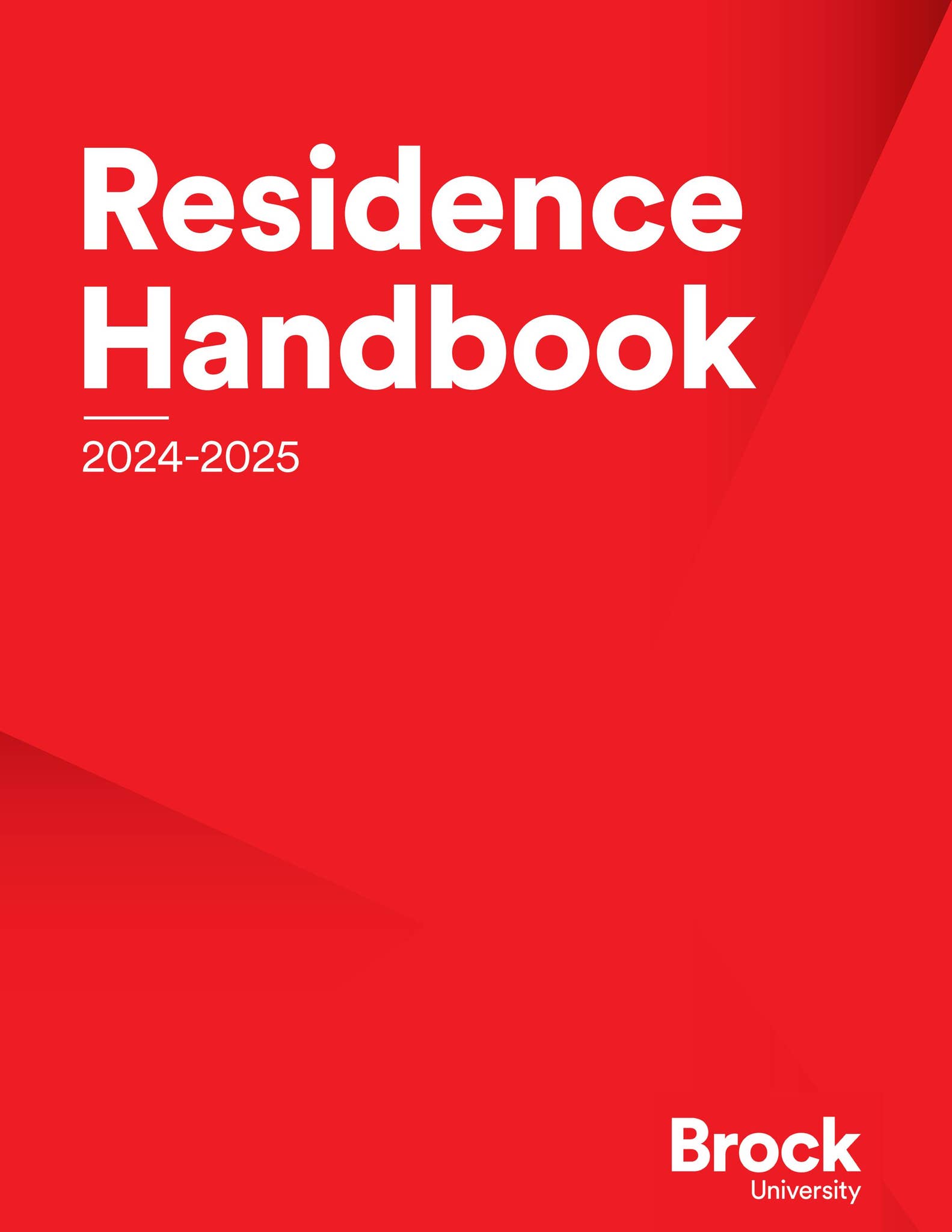 Residence Handbook 2024-25 by Brock University - Issuu