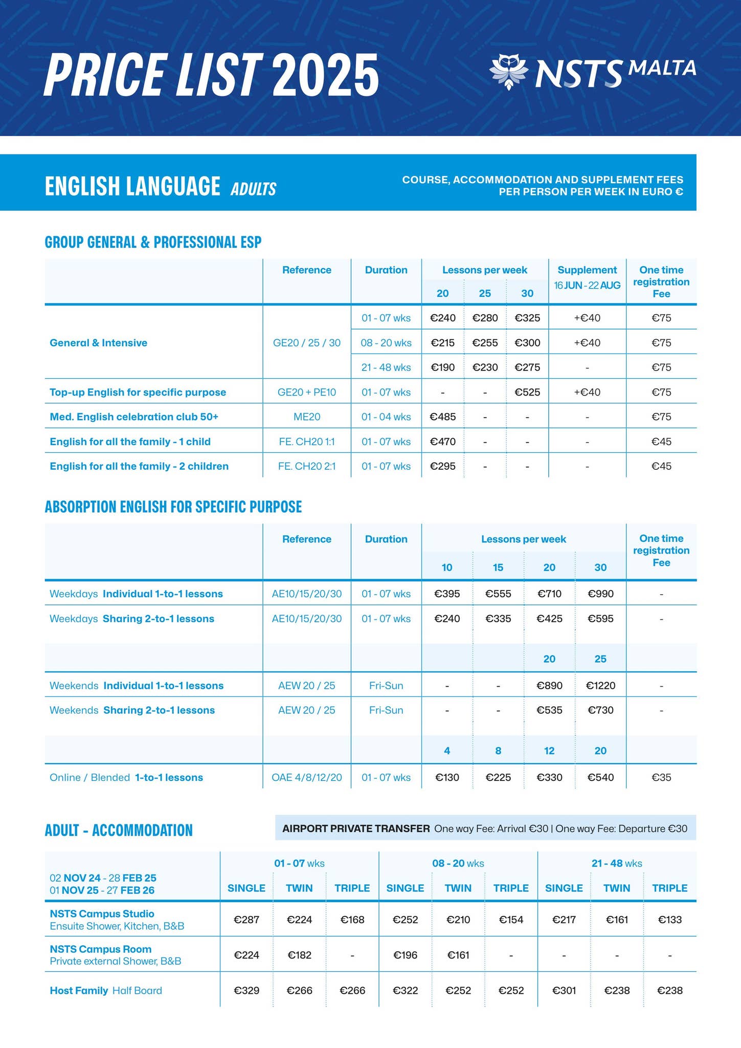 NSTS Malta Price List 2025 by NSTS Malta - Issuu