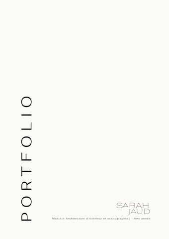 Portfolio Architecture d'Intérieur by sarahjaud - Issuu