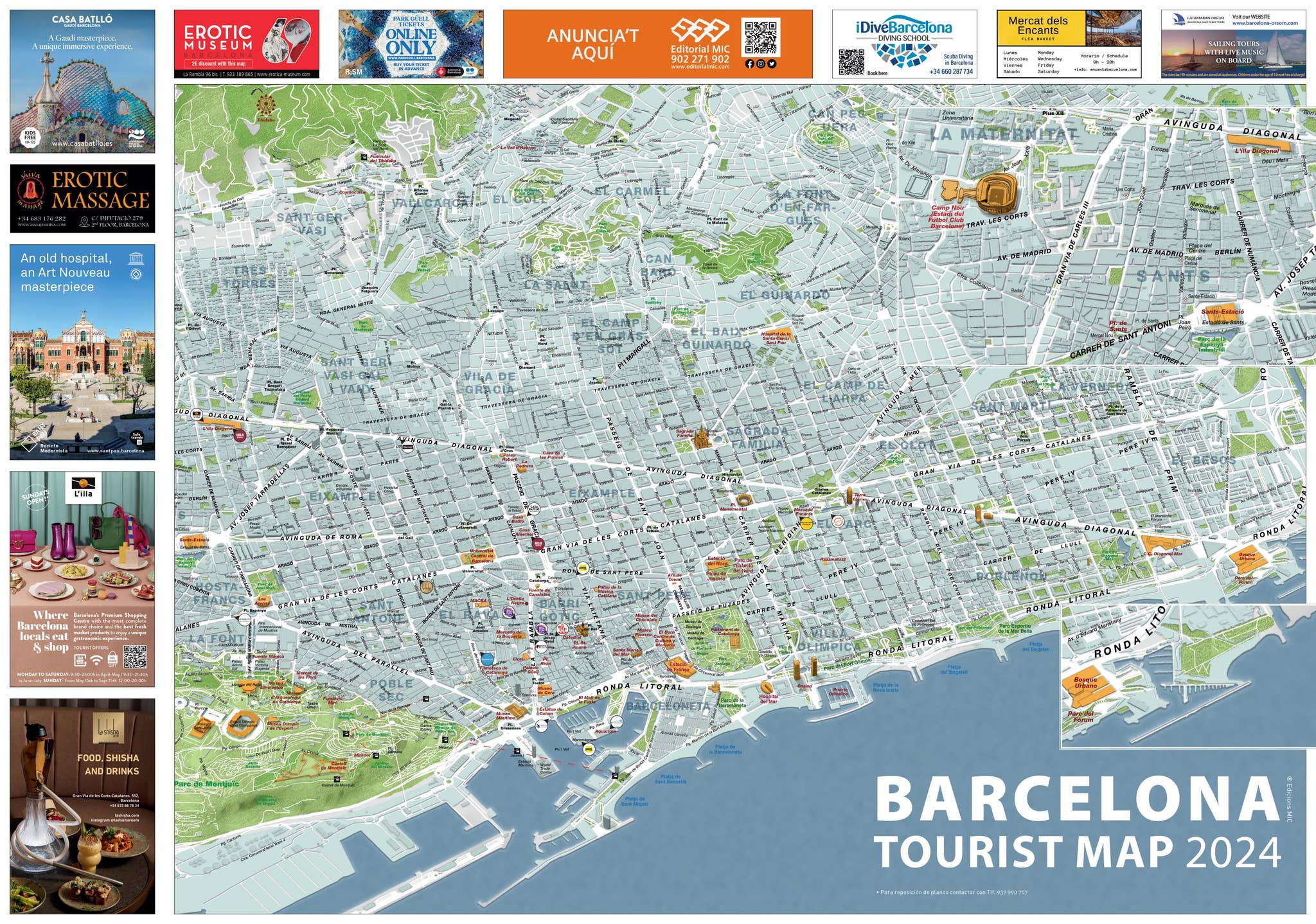 BCN TOURIST MAP VERANO 2024 by editorialmic - Issuu