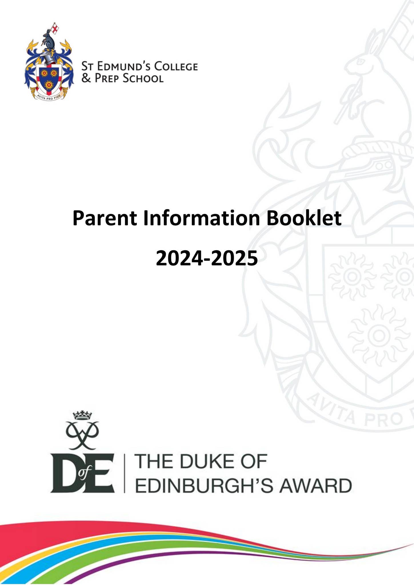 D of E Parent Information Booklet 2024-25 by St Edmund's College and ...