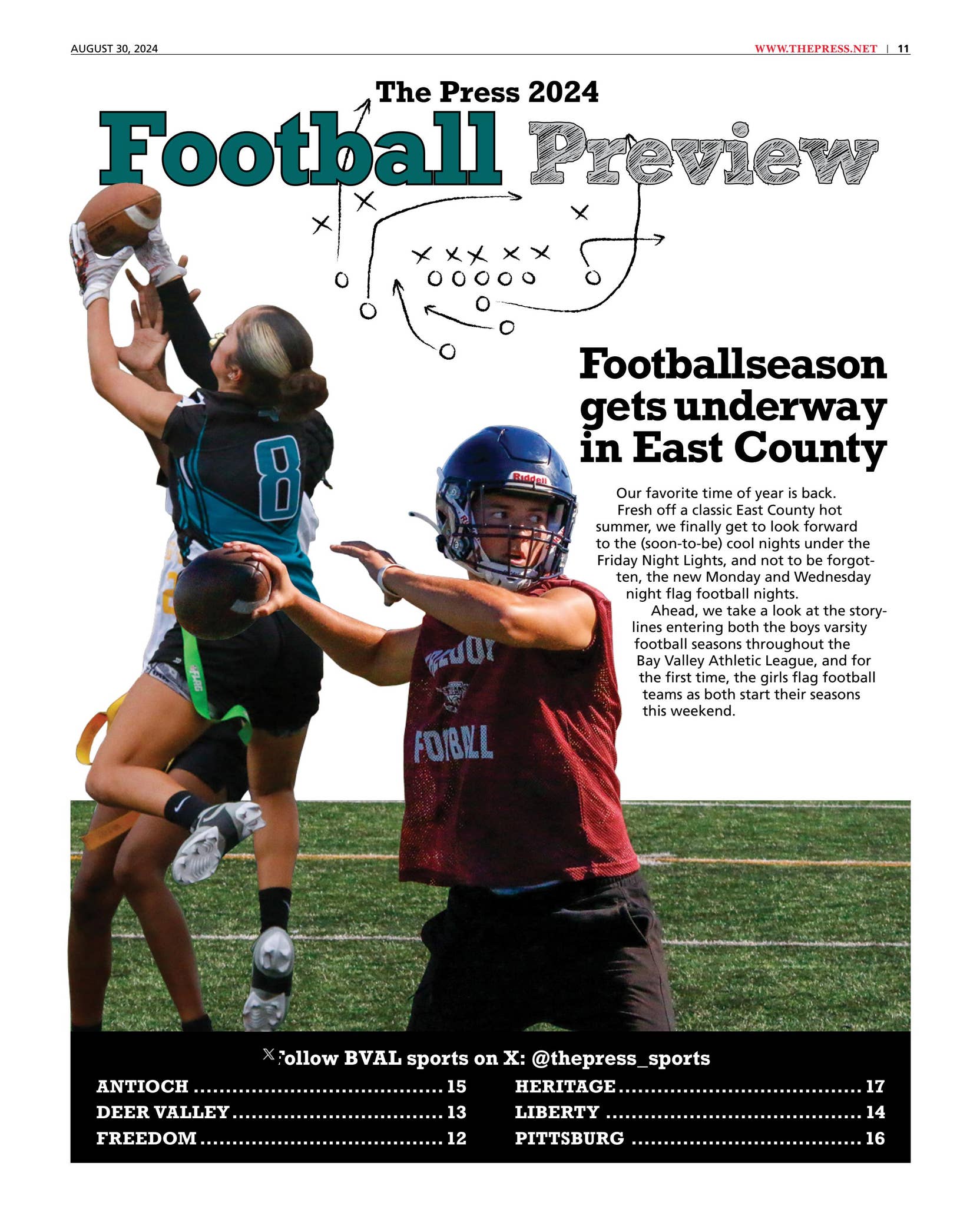 BVAL Football Preview 08.30.2024 by Brentwood Press & Publishing - Issuu