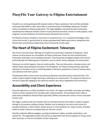 Pinoyflix Tv Show by pinoy flix tv show - Issuu