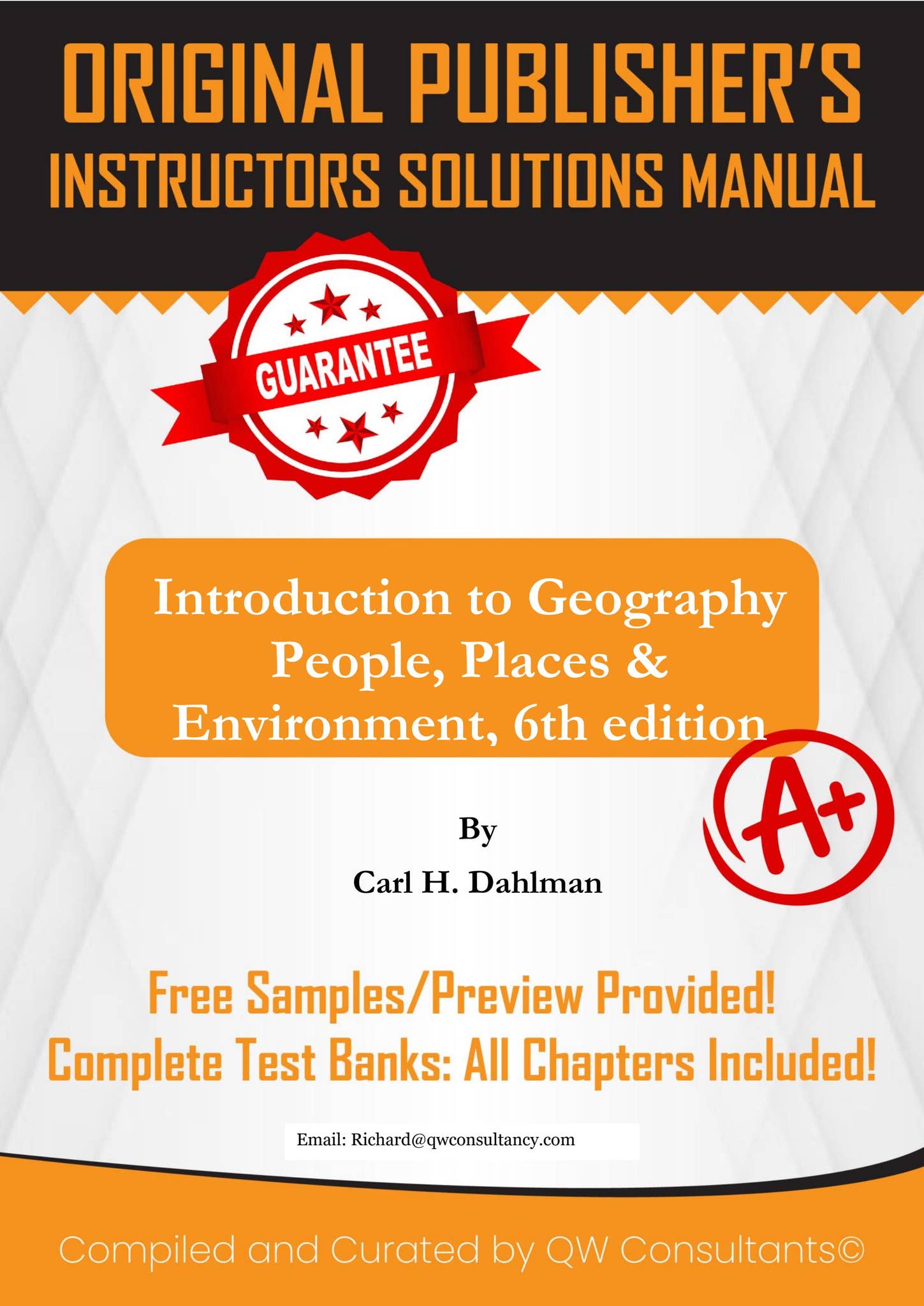 Introduction to Geography People, Places & Environment, 6th edition ...