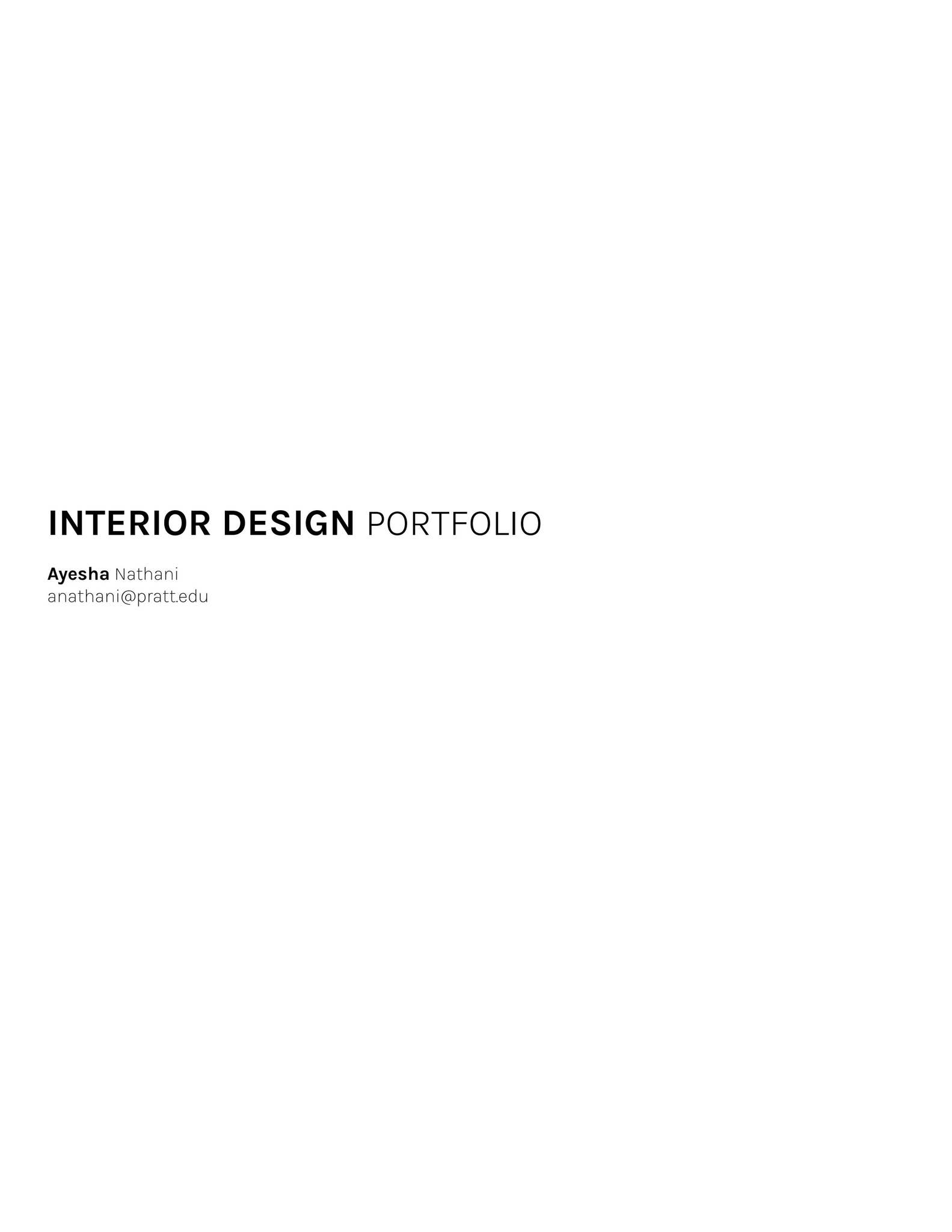 Interior Design Portfolio by Ayesha Nathani - Issuu