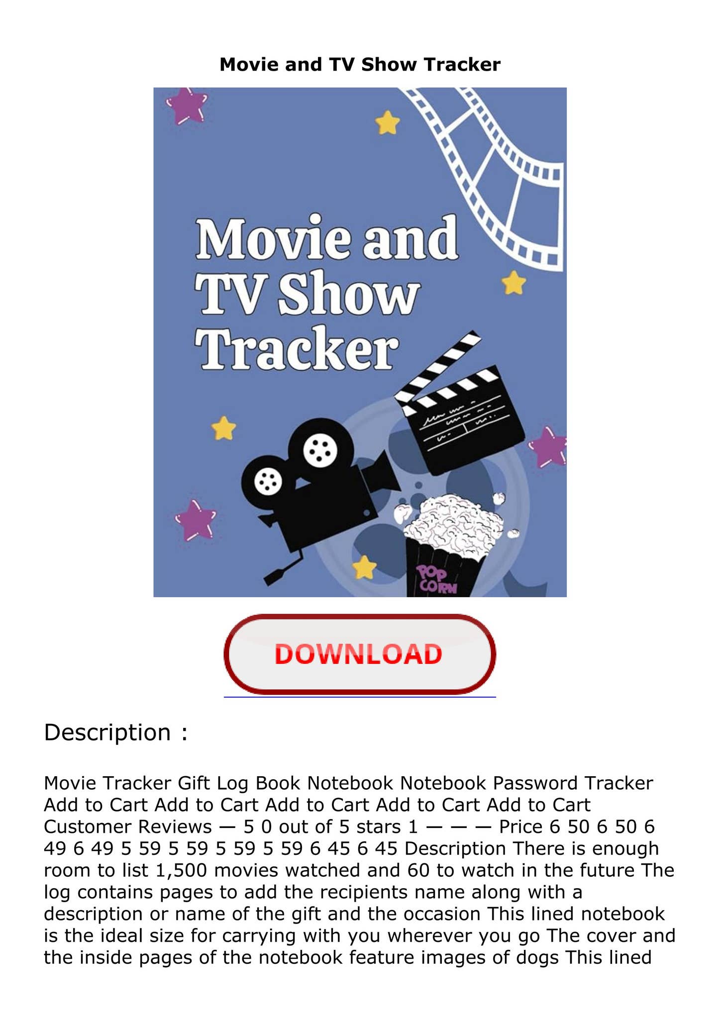 kindle Movie and TV Show Tracker by jadengogewpace - Issuu