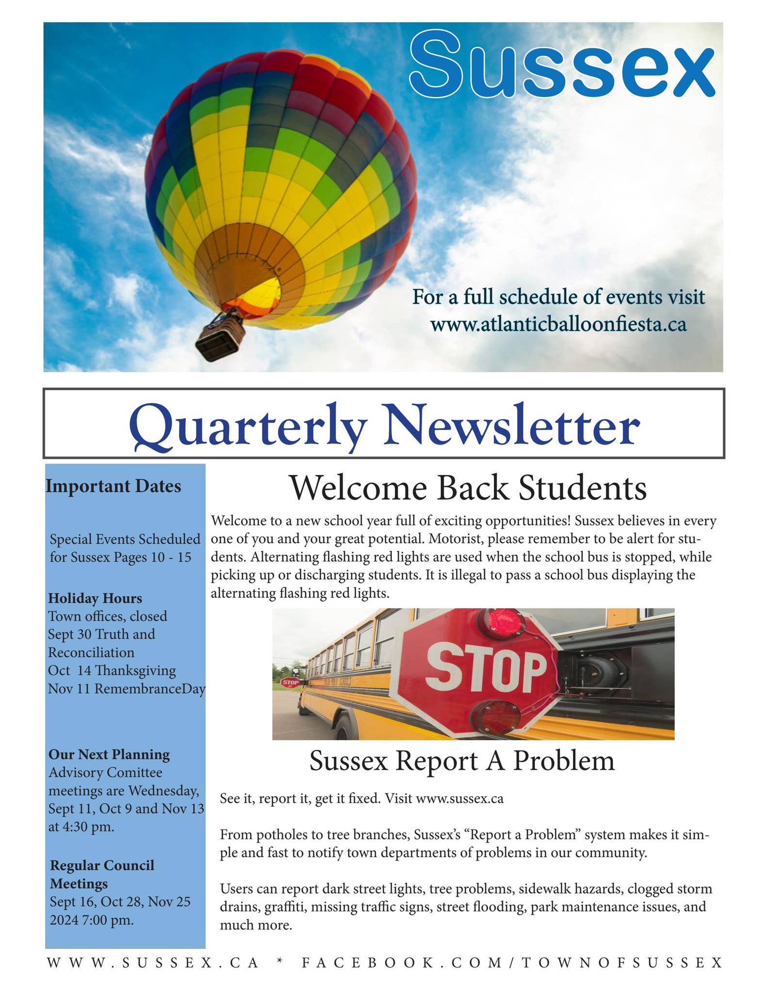 Quarterly Newsletter 5th Edition by Town of Sussex - Issuu