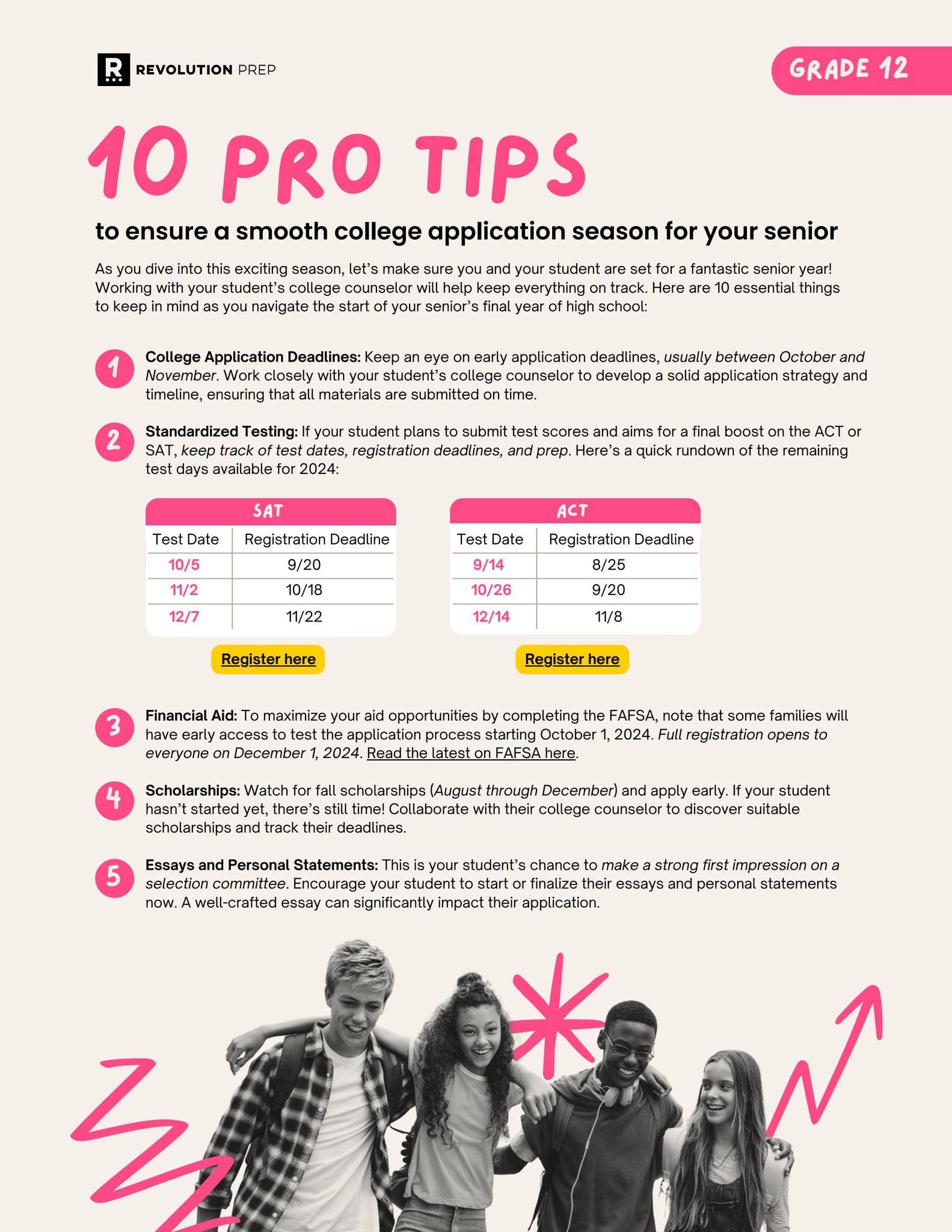 Top 10 Tip for Seniors to Ensure a Smooth College Application Season by ...